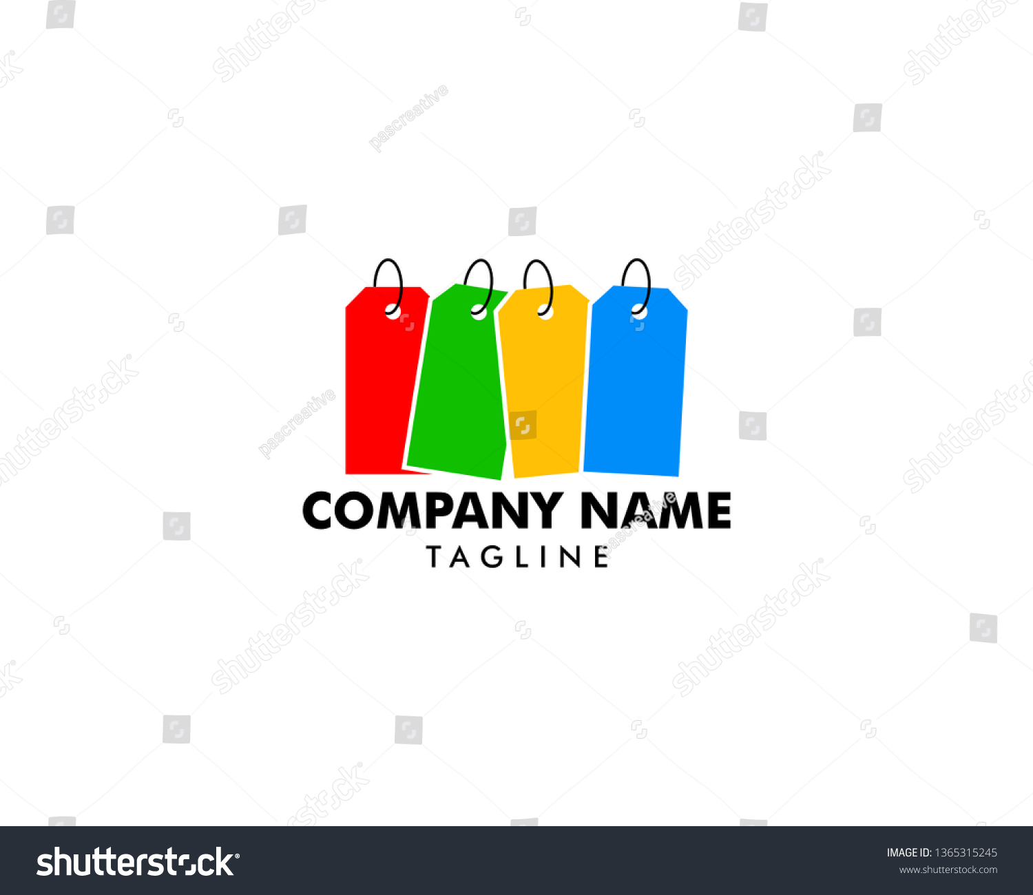 Price Tag Logo Template Vector Stock Vector (Royalty Free) 1365315245
