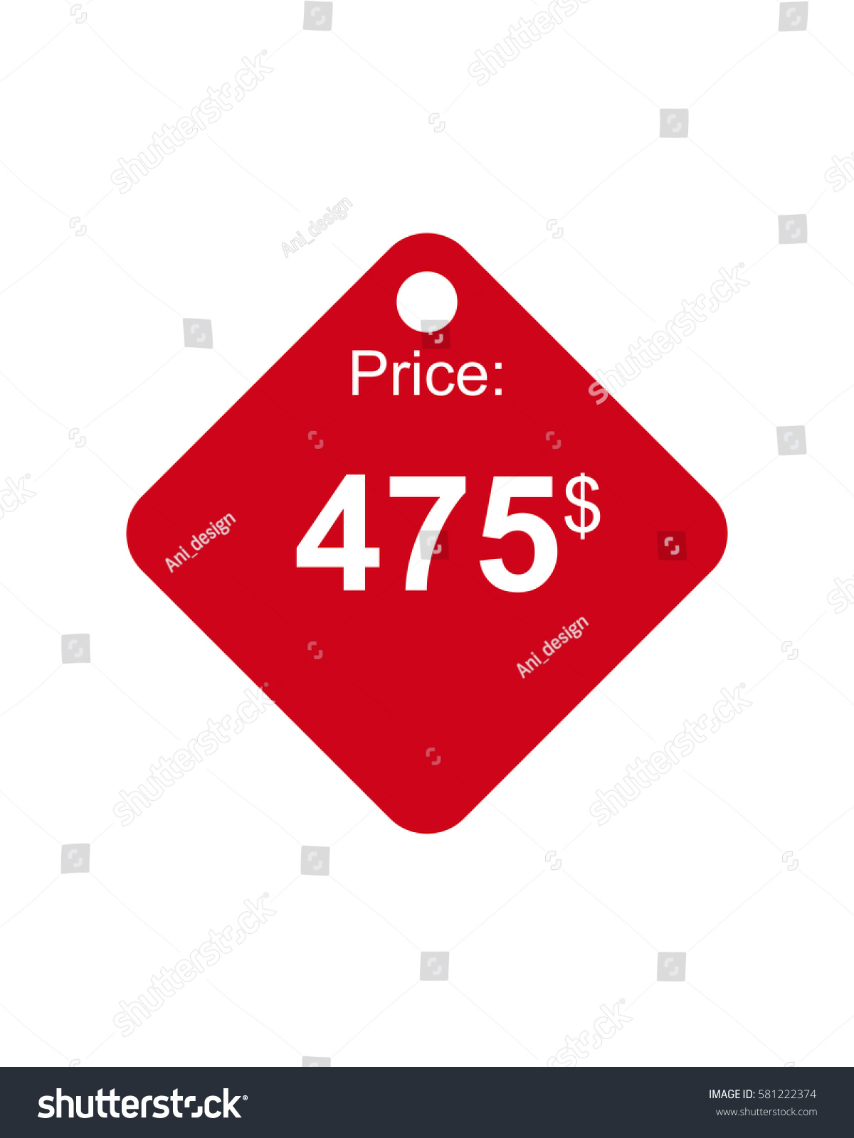 Price Tag Vector Stock Vector (Royalty Free) 581222374 | Shutterstock
