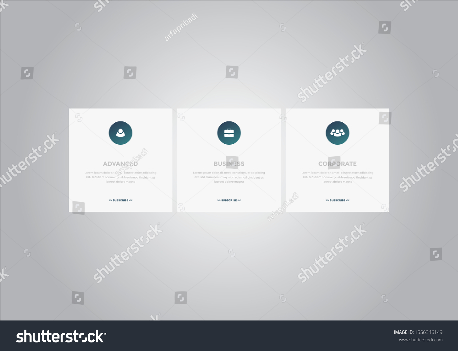 Pricing Table Design Box Button List: vector de stock (libre de ...