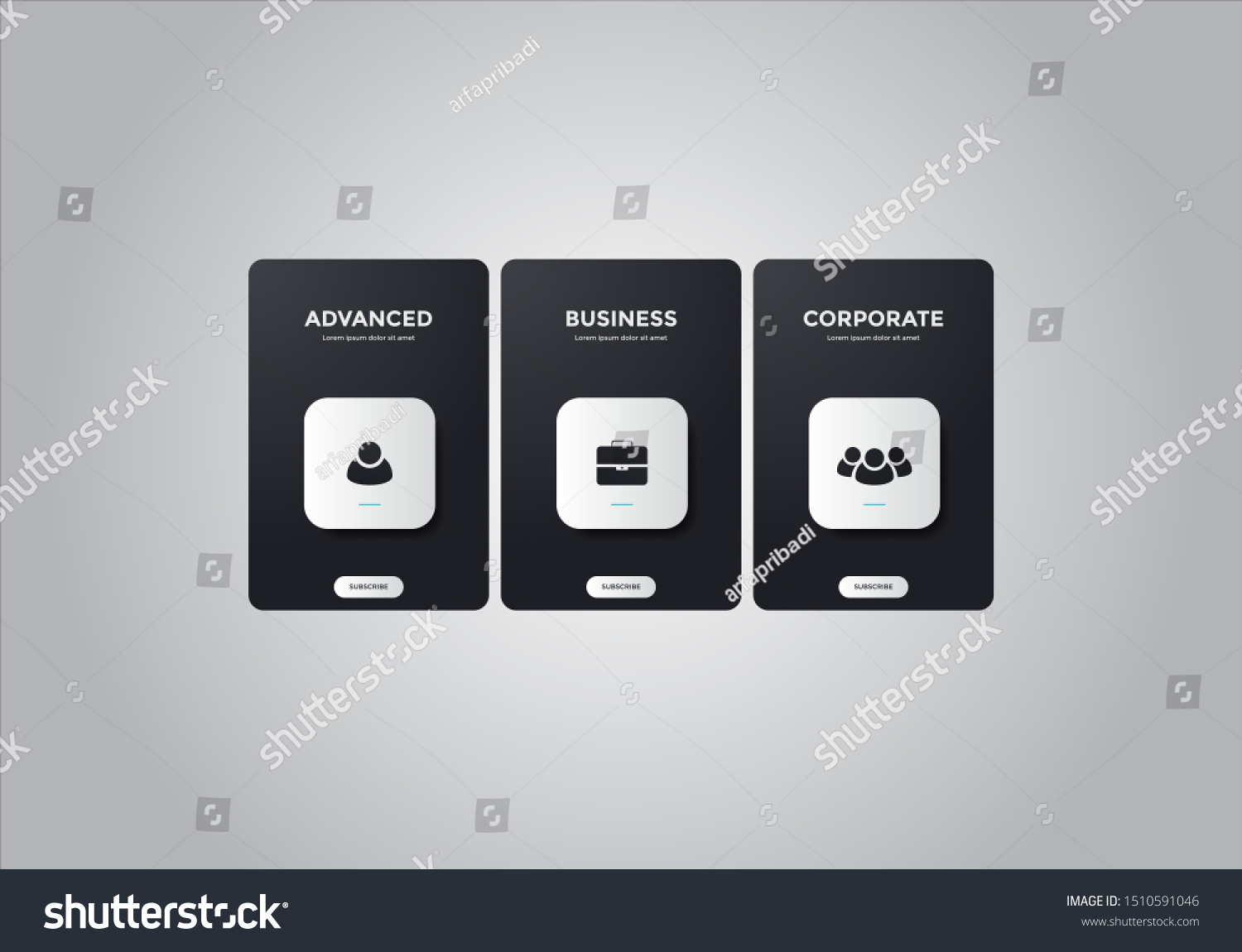 Pricing Table Vector Order Box Button Stock Vector (Royalty Free ...