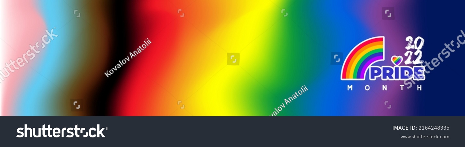 Pride Banner Lgbt Flag Wave Pride Stock Vector Royalty Free