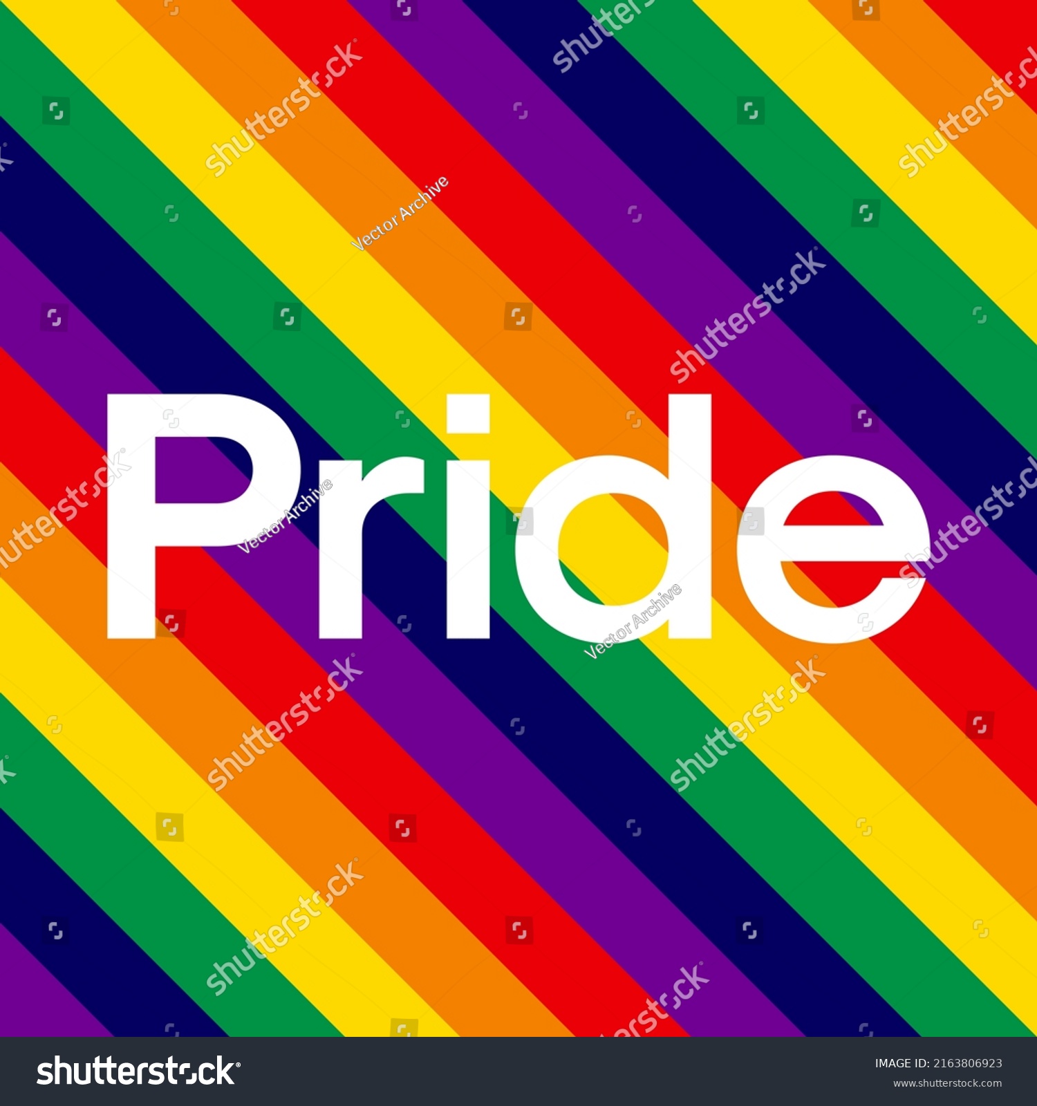 Pride Square Banner Rainbow Background Stock Vector (Royalty Free ...