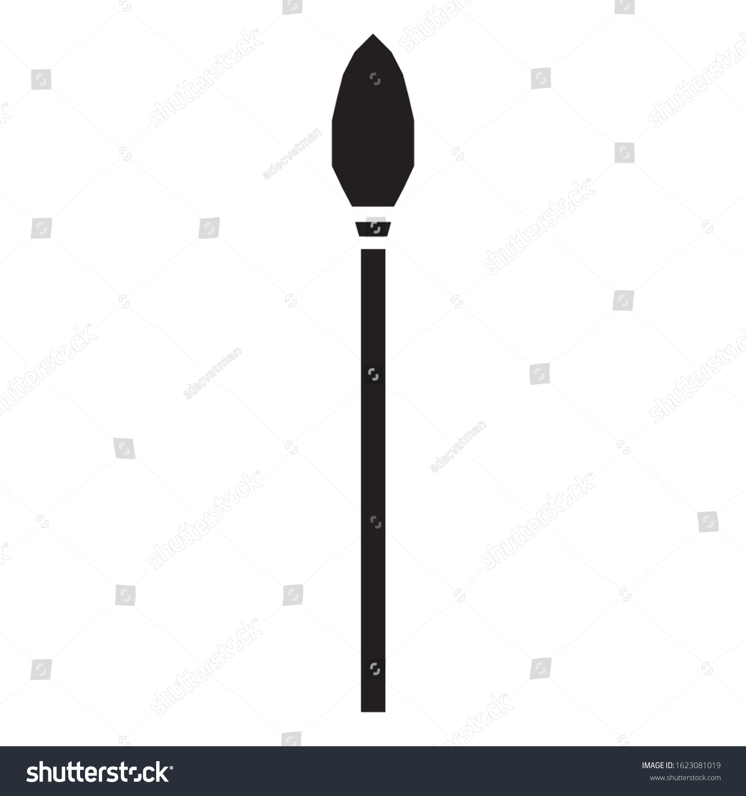 Primitive Old Weapon Simple Icon Stock Vector (Royalty Free) 1623081019