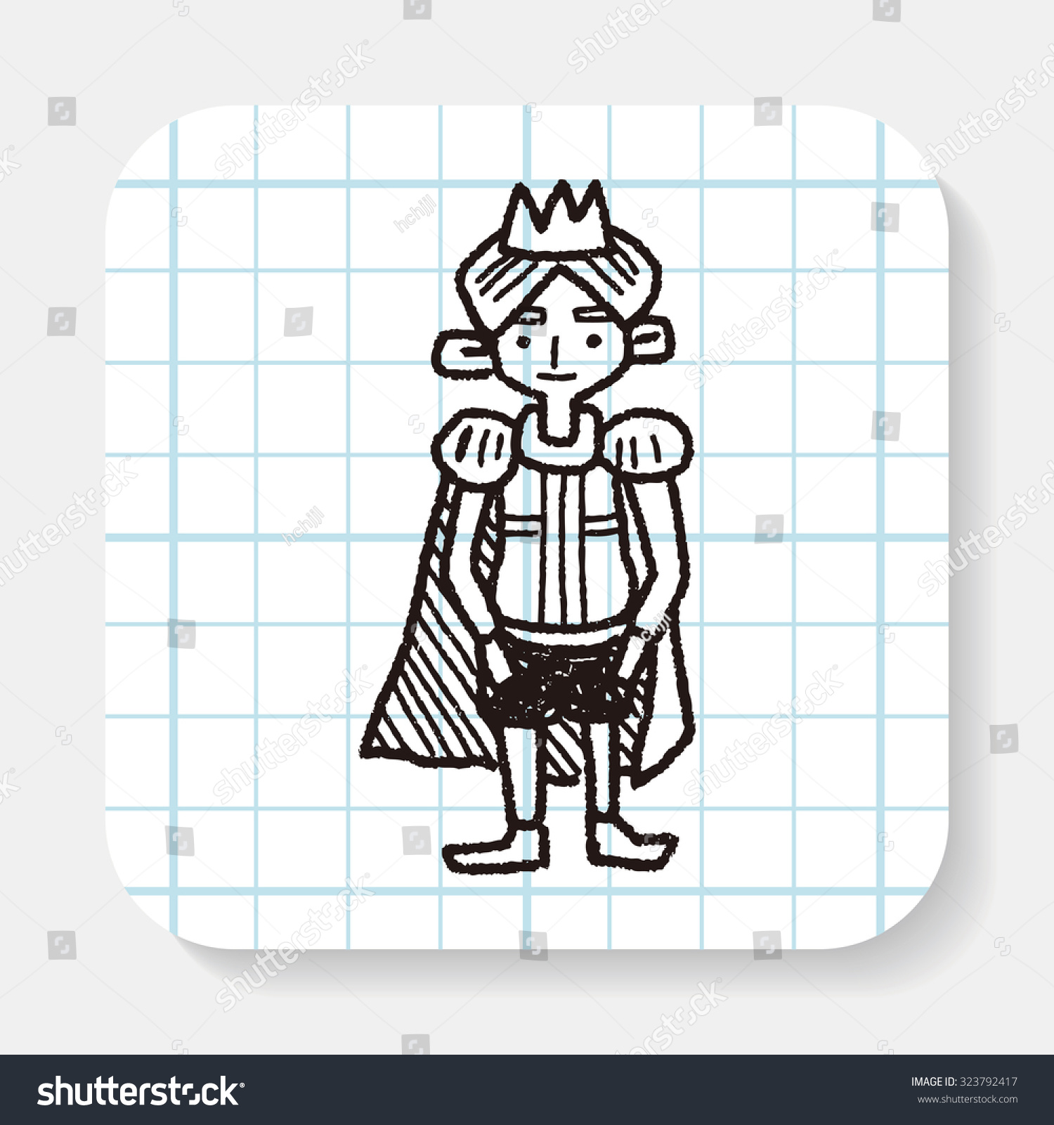 Prince Doodle Stock Vector (Royalty Free) 323792417 | Shutterstock