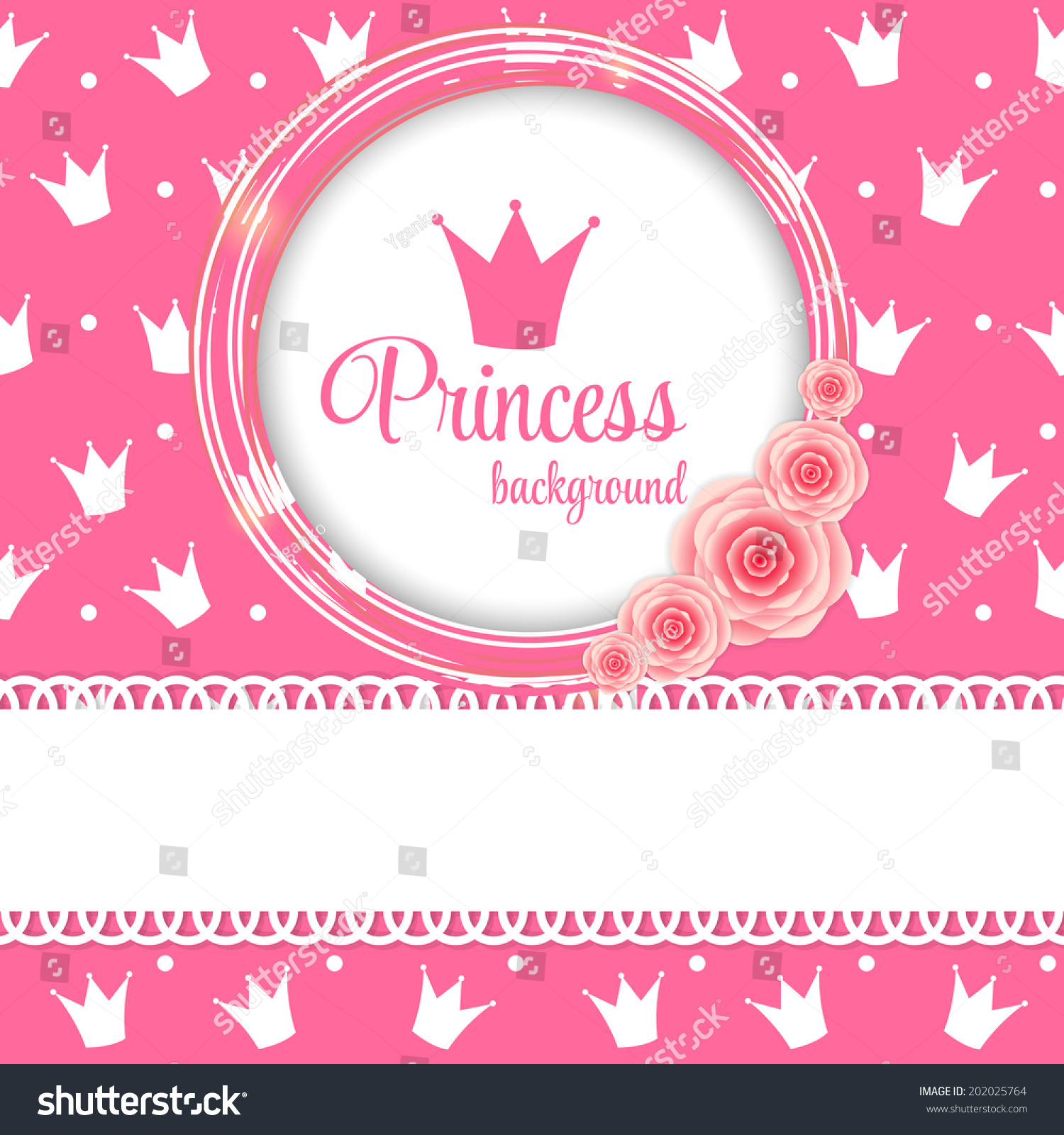 Princess Crown Background Vector Illustration Stock Vector (Royalty ...