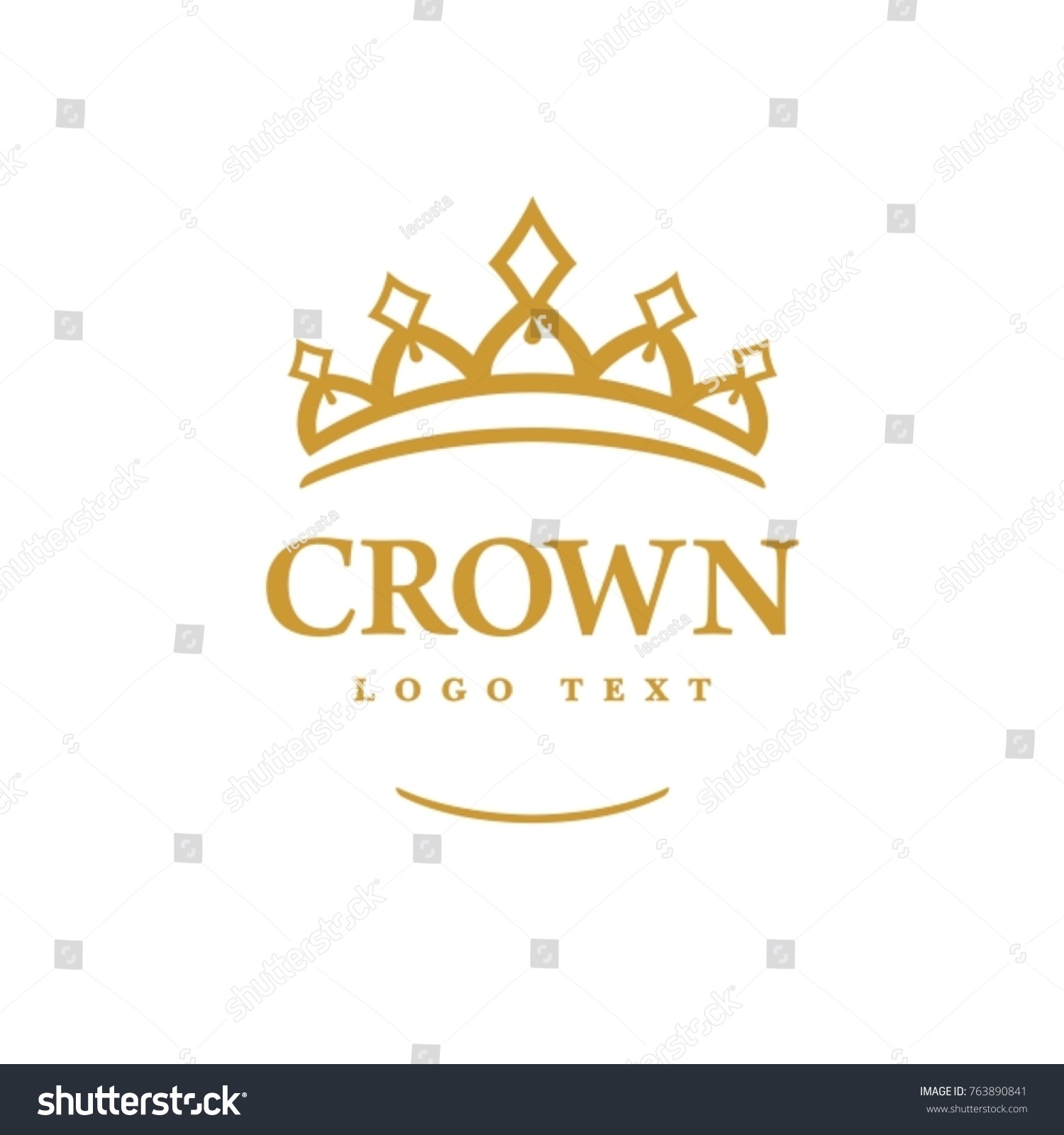 Vektor Stok Princess Crown Logo Design (Tanpa Royalti) 763890841 ...