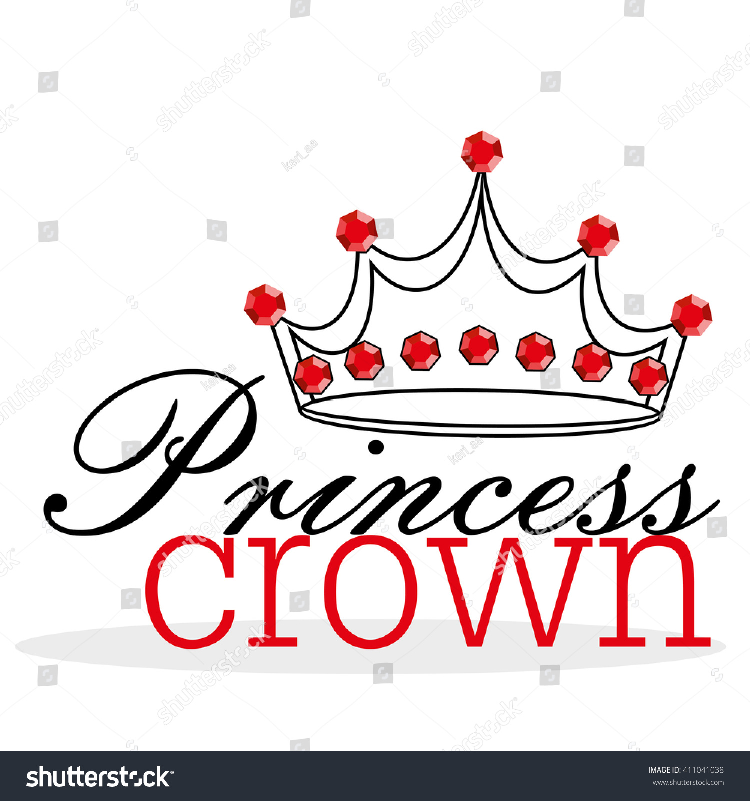 Princess Crown Vector Illustration: เวกเตอร์สต็อก (ปลอดค่าลิขสิทธิ์ ...