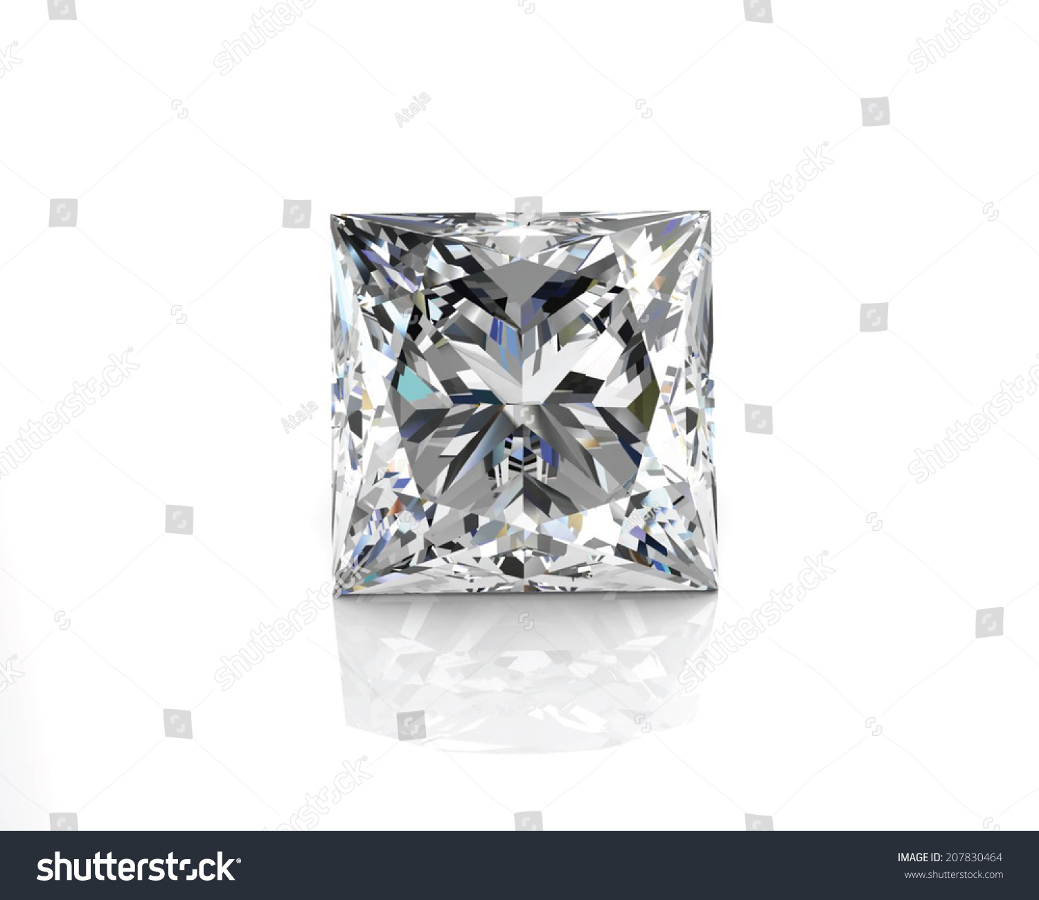 Princess Diamonds Cut Stock Vector (Royalty Free) 207830464 - Shutterstock
