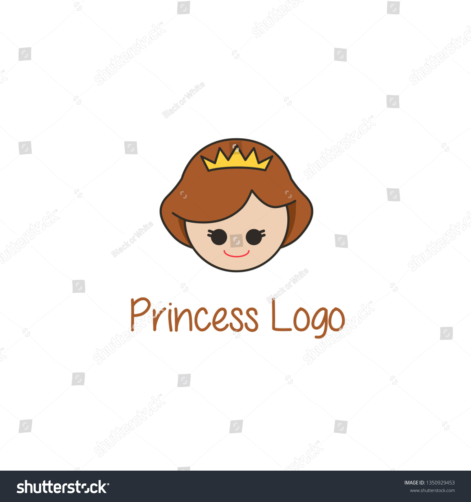 Princess Logo Icon Design Template Vector Stock Vector (Royalty Free ...