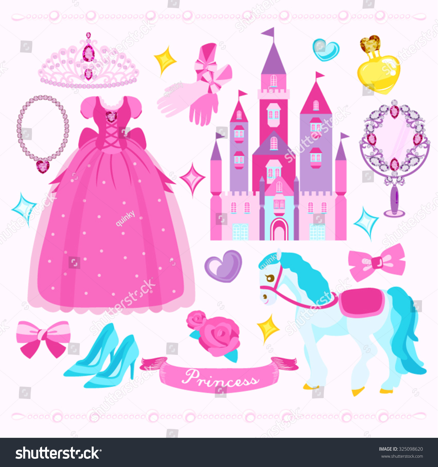 Princess Vector Design Illustration Stock Vector (Royalty Free) 325098620
