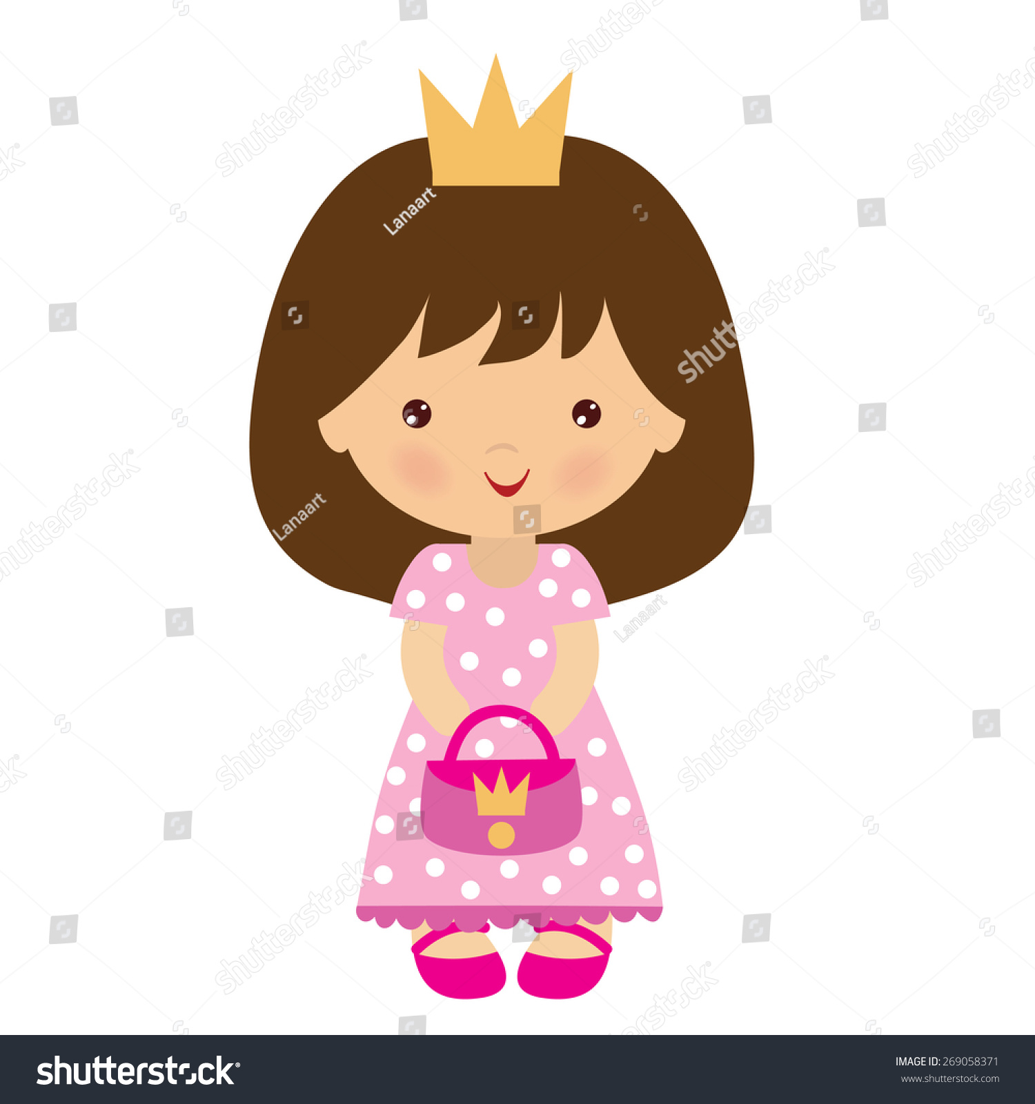 Princess Vector Illustration Stock Vector (Royalty Free) 269058371
