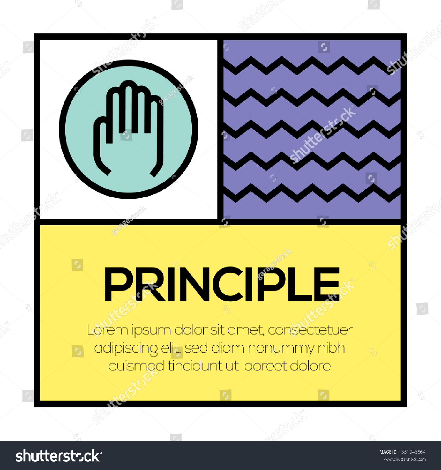 Principle Icon Concept Stock Vector (Royalty Free) 1351046564