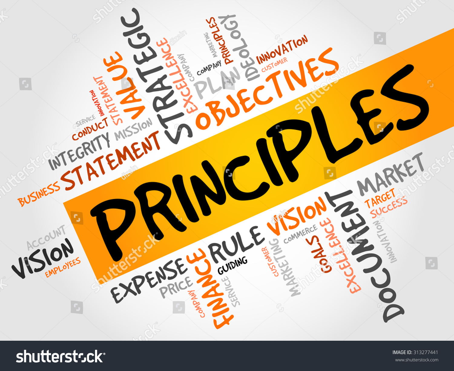 Principles Word Cloud Business Concept Stock Vector (Royalty Free ...