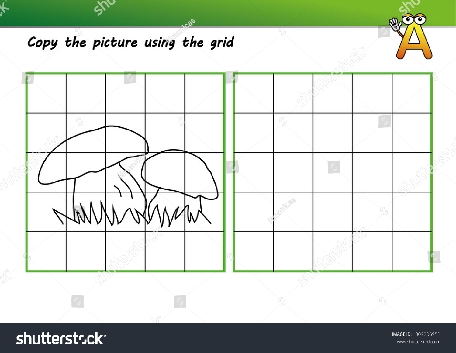Vektor Stok Printable Drawing Worksheet (Tanpa Royalti) 1009206952 ...