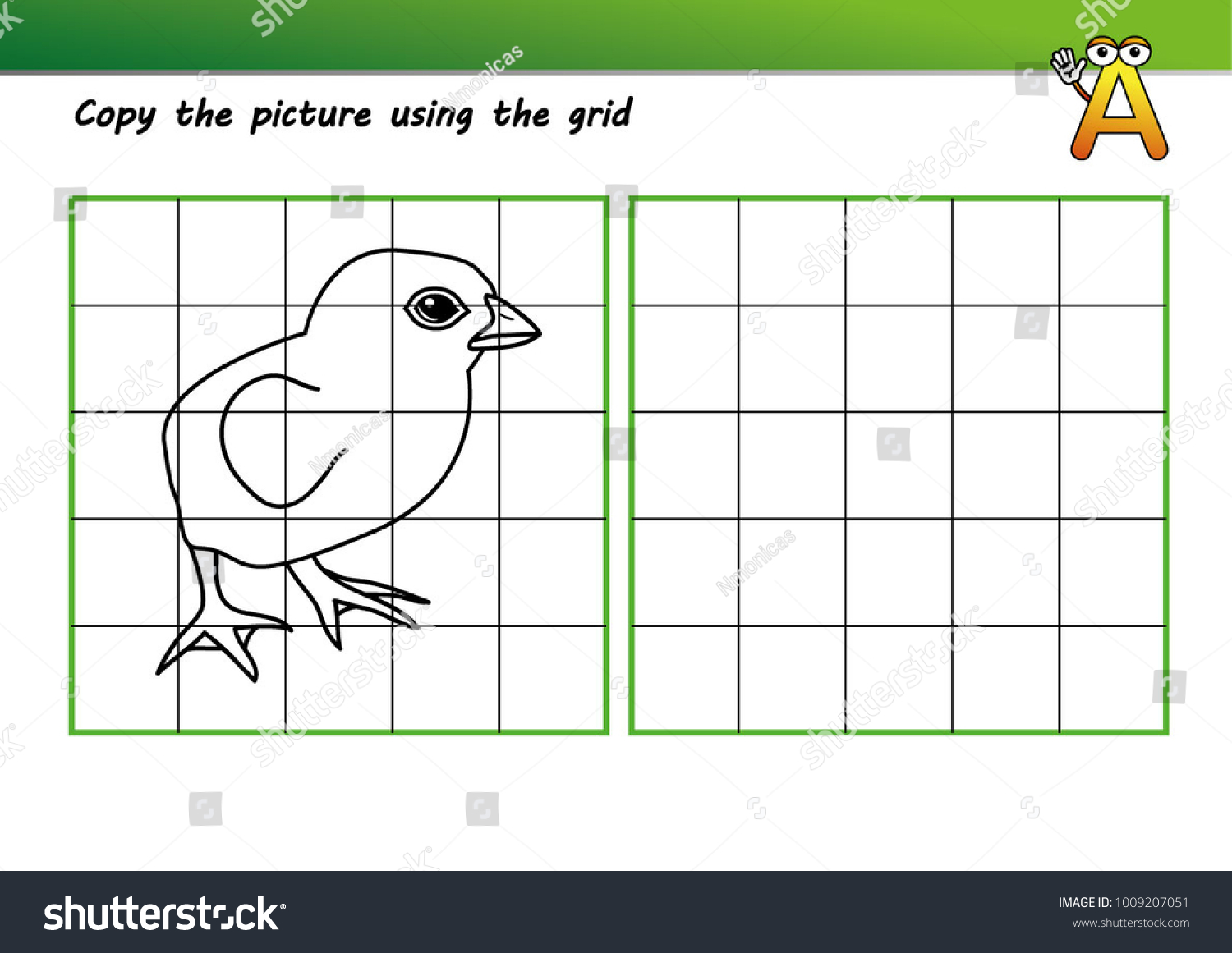 Printable Drawing Worksheet Stock Vector (Royalty Free) 1009207051