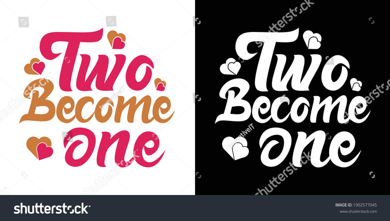 Printable Vector Illustration Two Become One: vetor stock (livre de ...