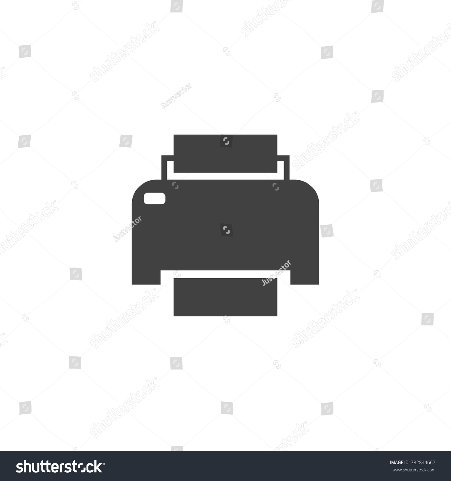 Printer Icon Symbol Office Print Style Stock Vector (Royalty Free ...