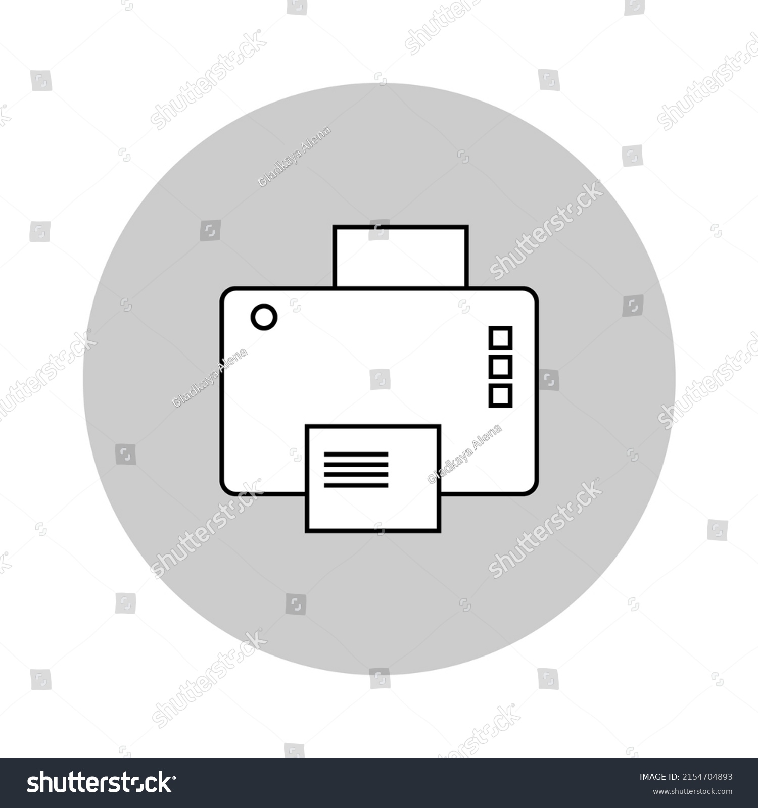 Printer Icon Vector Drawings Icons Vector Stock Vector (Royalty Free ...