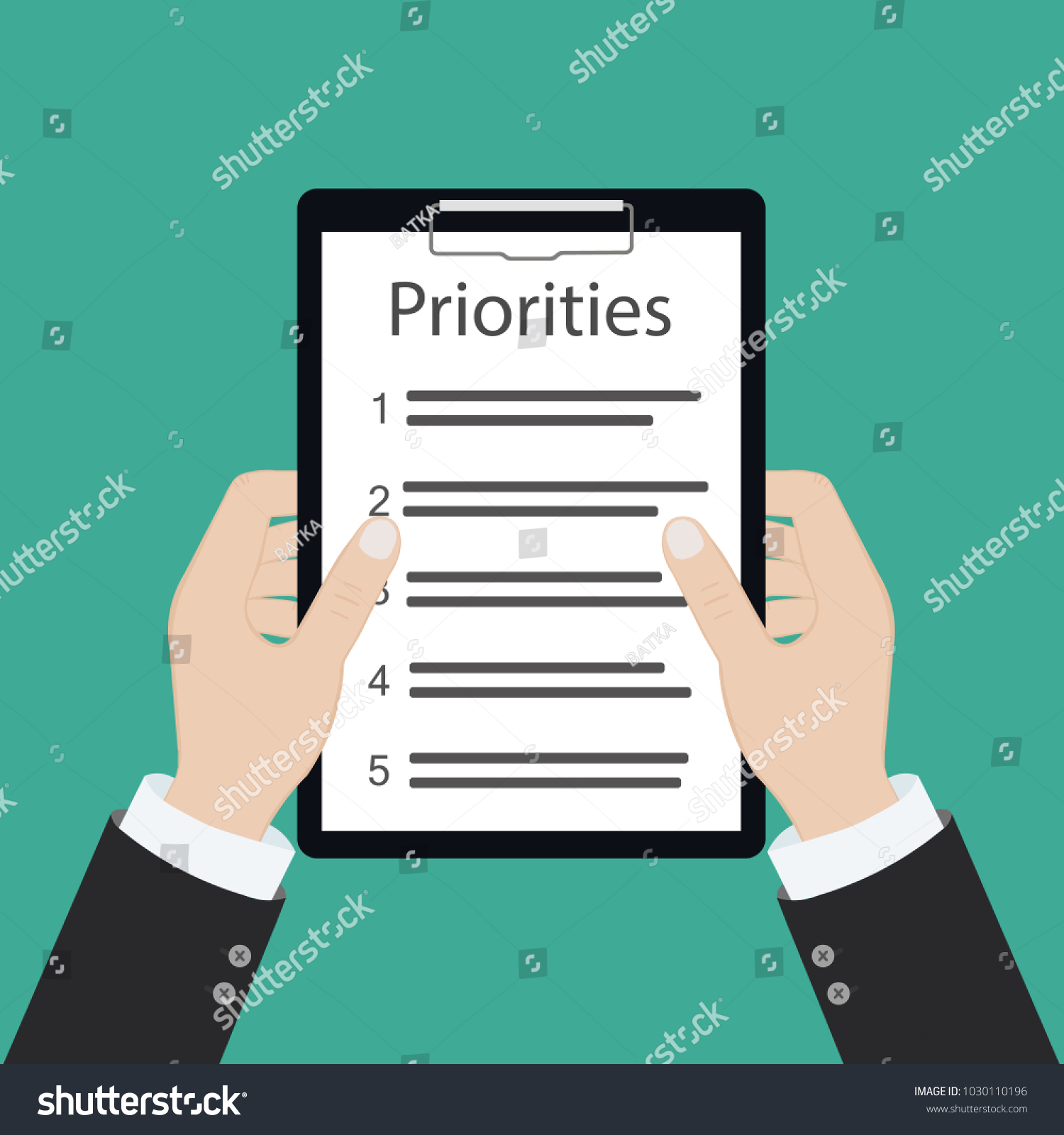 Priorities Priority Concept Vector Illustration Stock Vector (Royalty ...