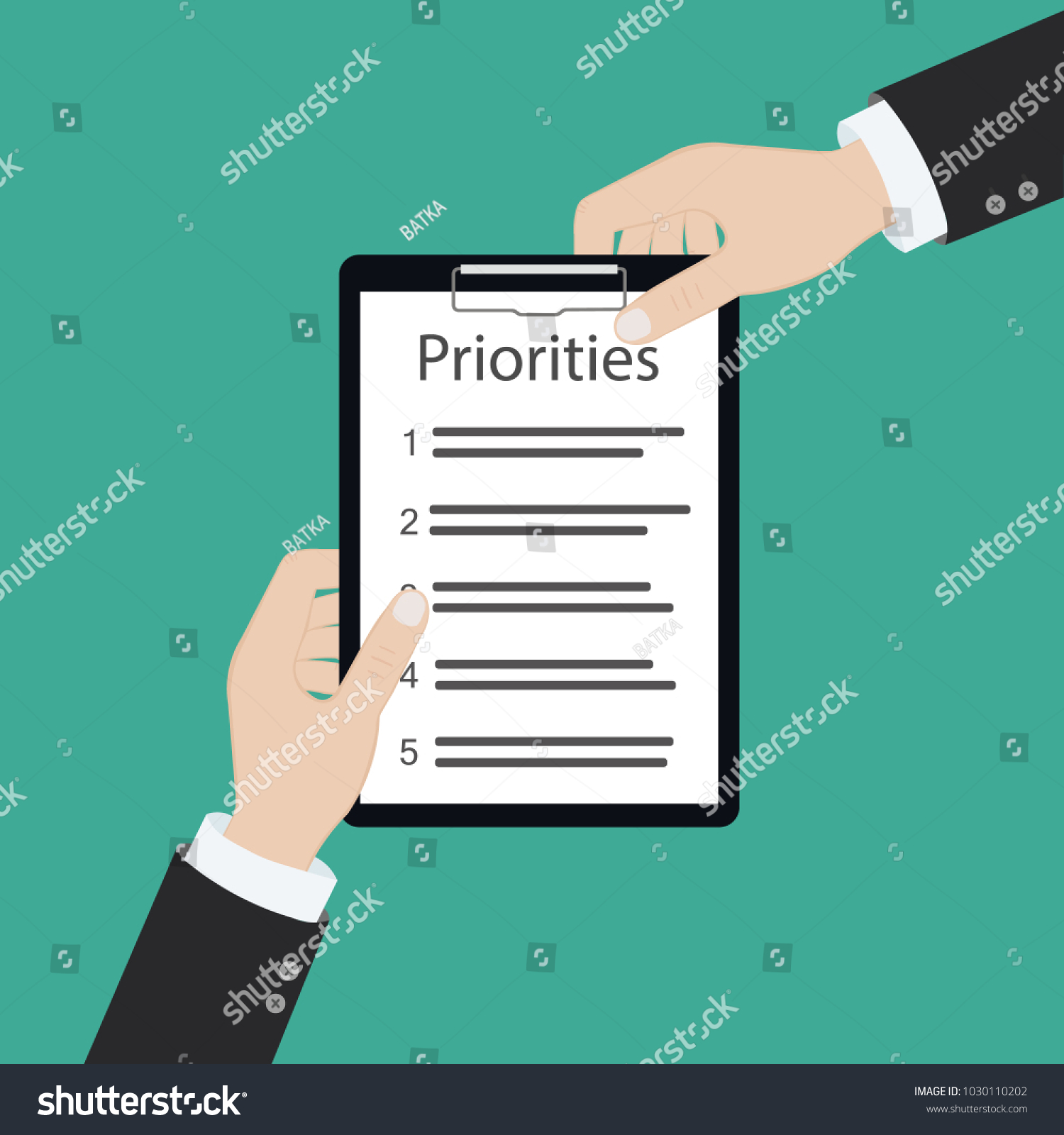 Priorities Priority Concept Vector Illustration Stock Vector (Royalty ...