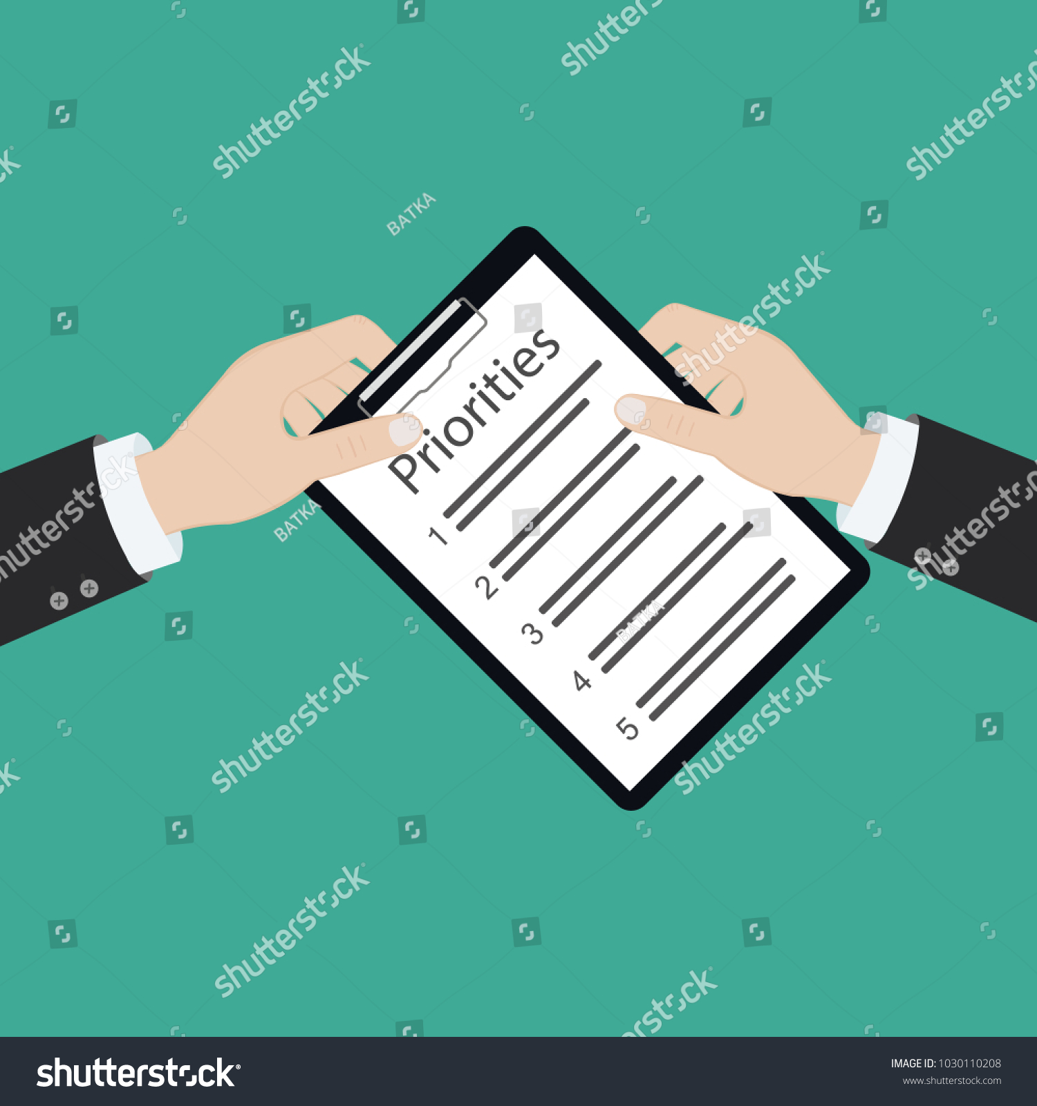 Priorities Priority Concept Vector Illustration Stock Vector (Royalty ...