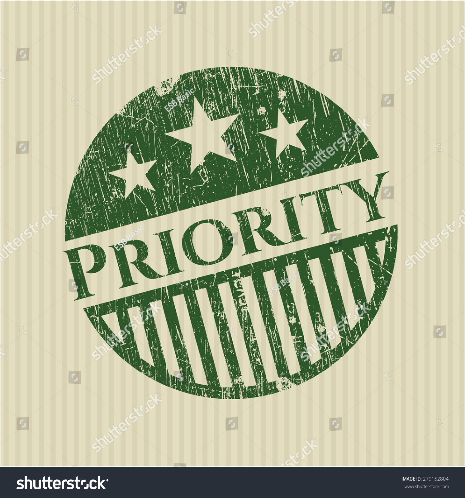 Priority Green Rubber Stamp: เวกเตอร์สต็อก (ปลอดค่าลิขสิทธิ์) 279152804