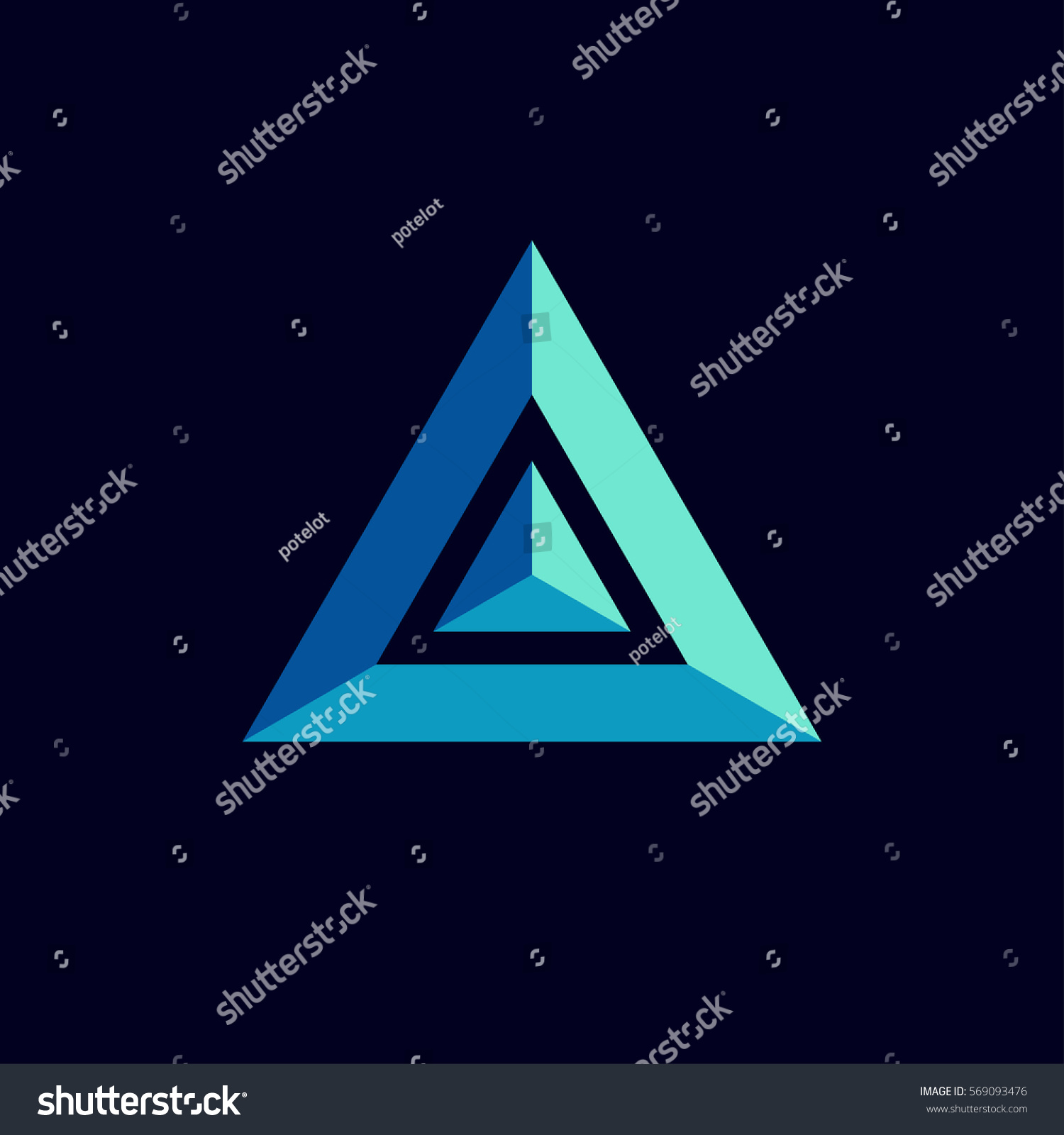 Prism Logo Icon Design: vector de stock (libre de regalías) 569093476 ...