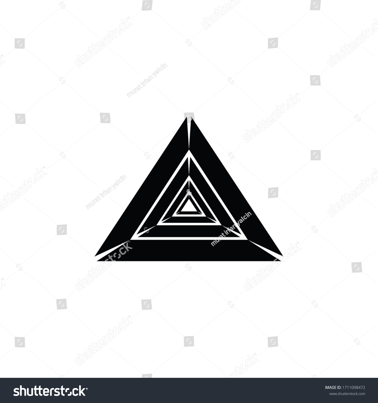 Prism Looking Vector Symbol Drawing Stock Vector (Royalty Free ...