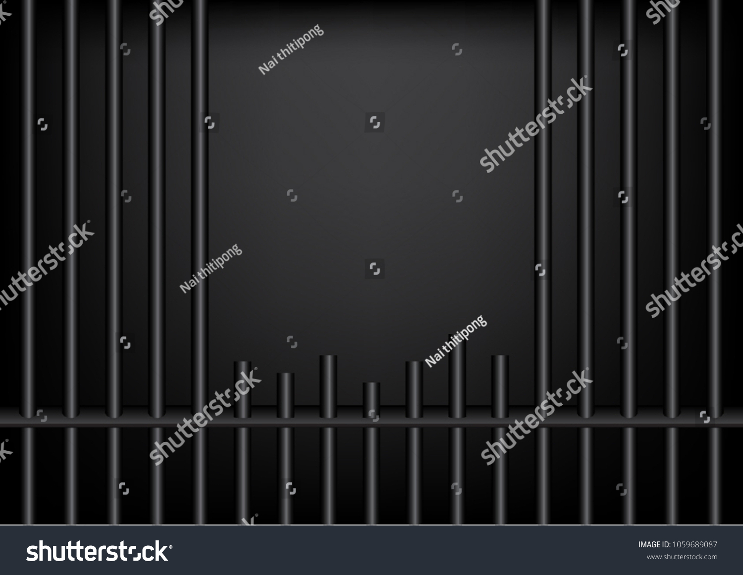 Prison Bars Backgroundvector Illustrationeps10 Stock Vector (Royalty ...