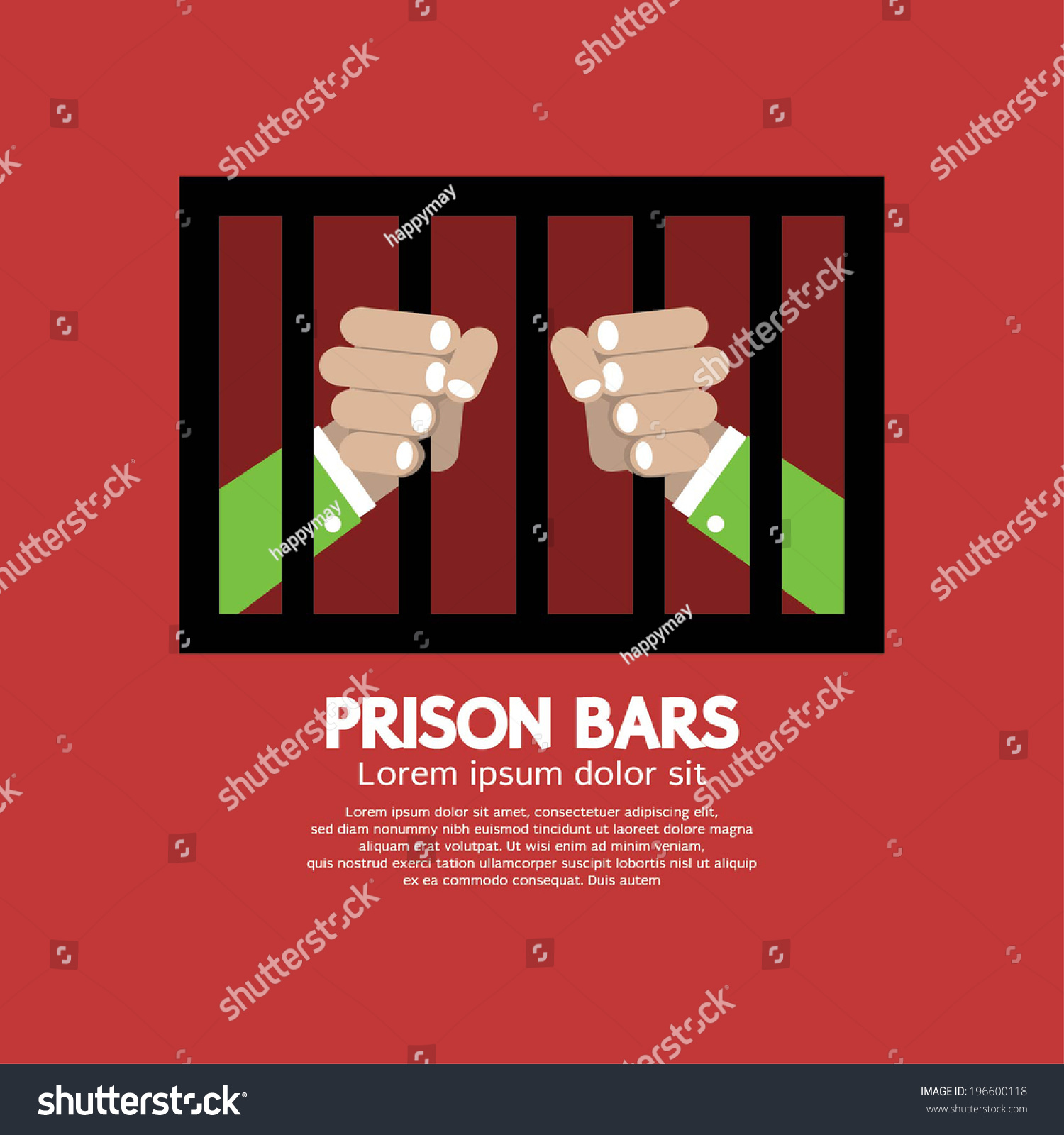 Prison Bars Graphic Vector Illustration Stock Vector (Royalty Free ...