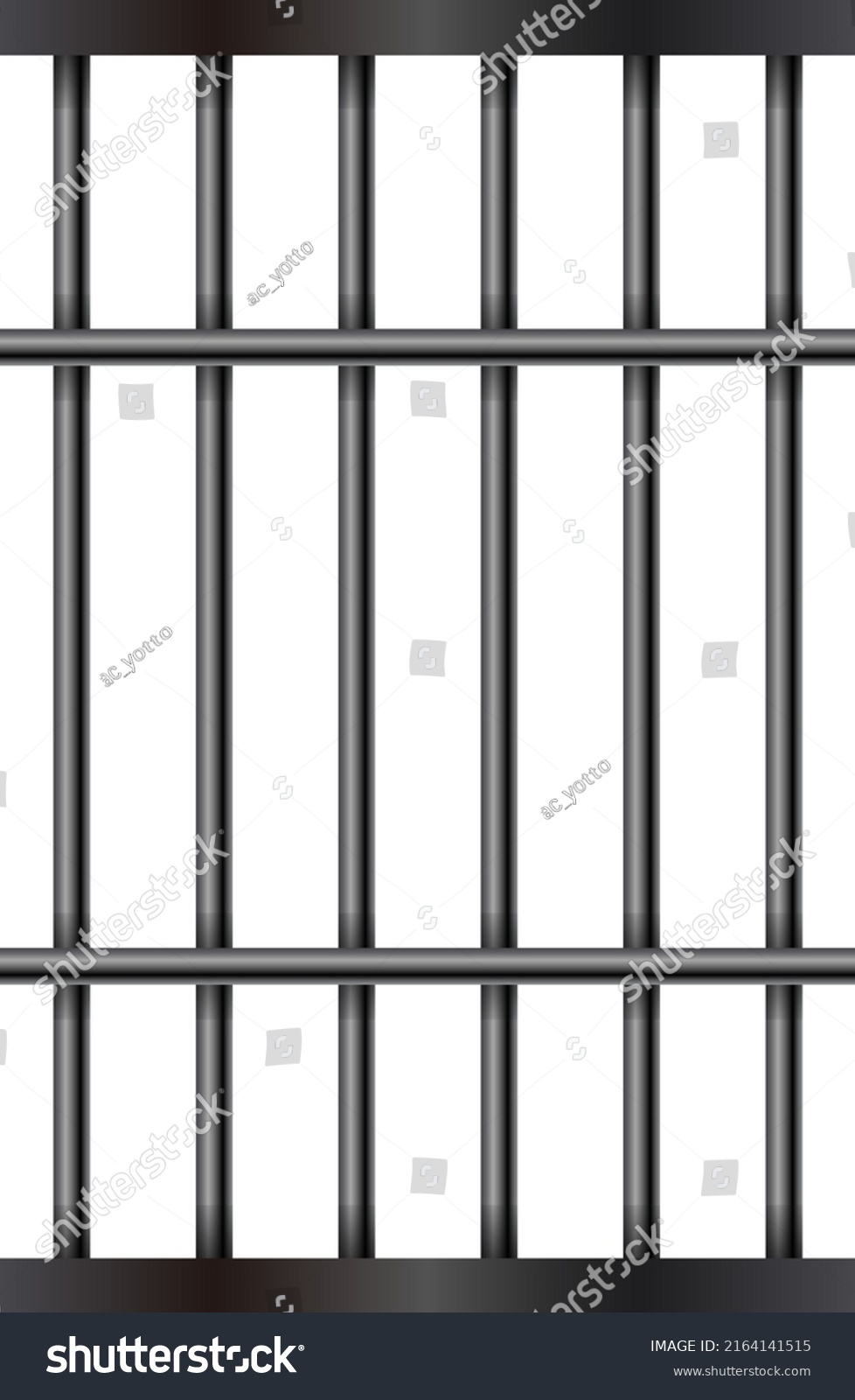 Prison Bars Isolated Vector Illustration Stock Vector (Royalty Free ...