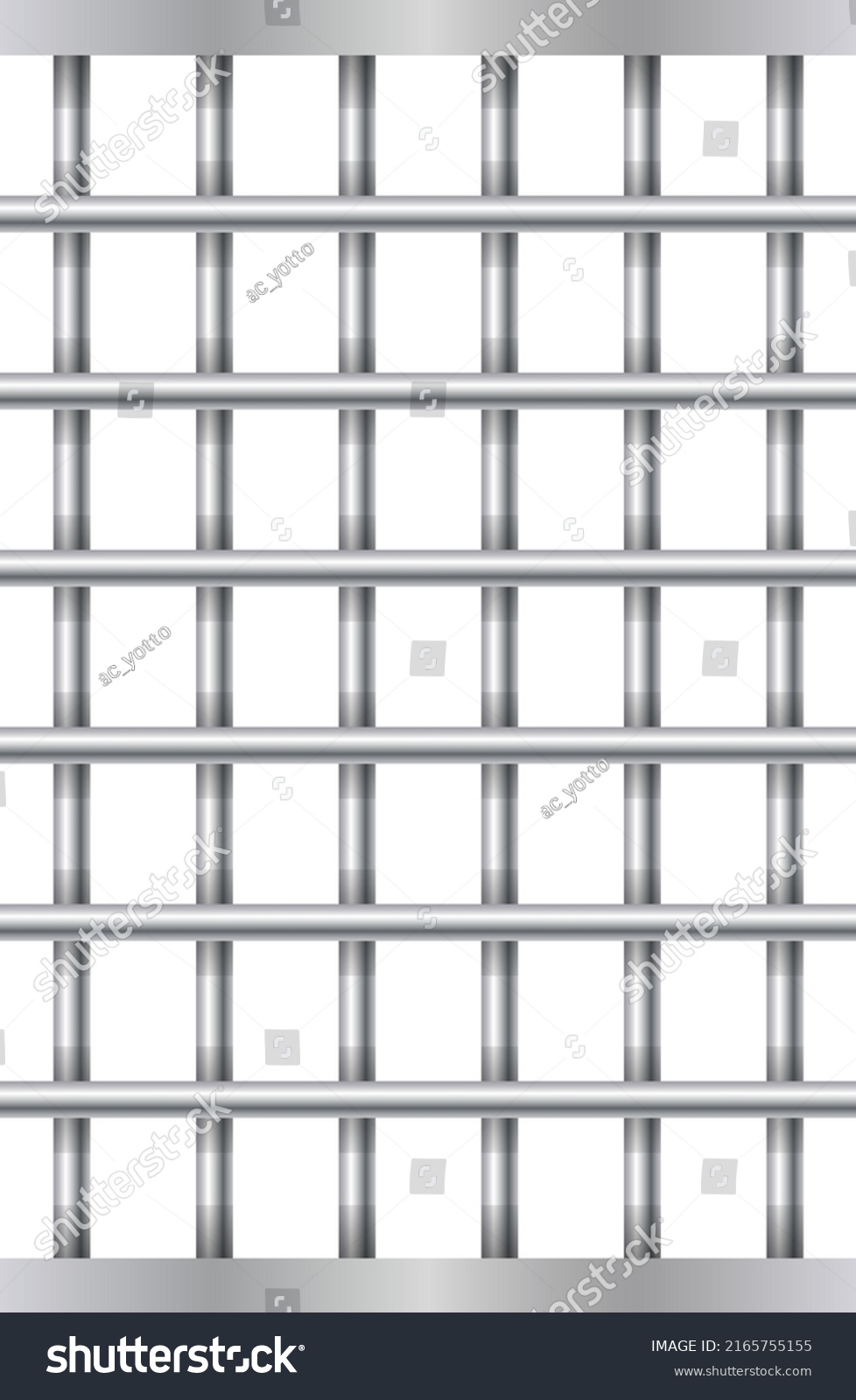Prison Bars Isolated Vector Illustration Stock Vector (Royalty Free ...