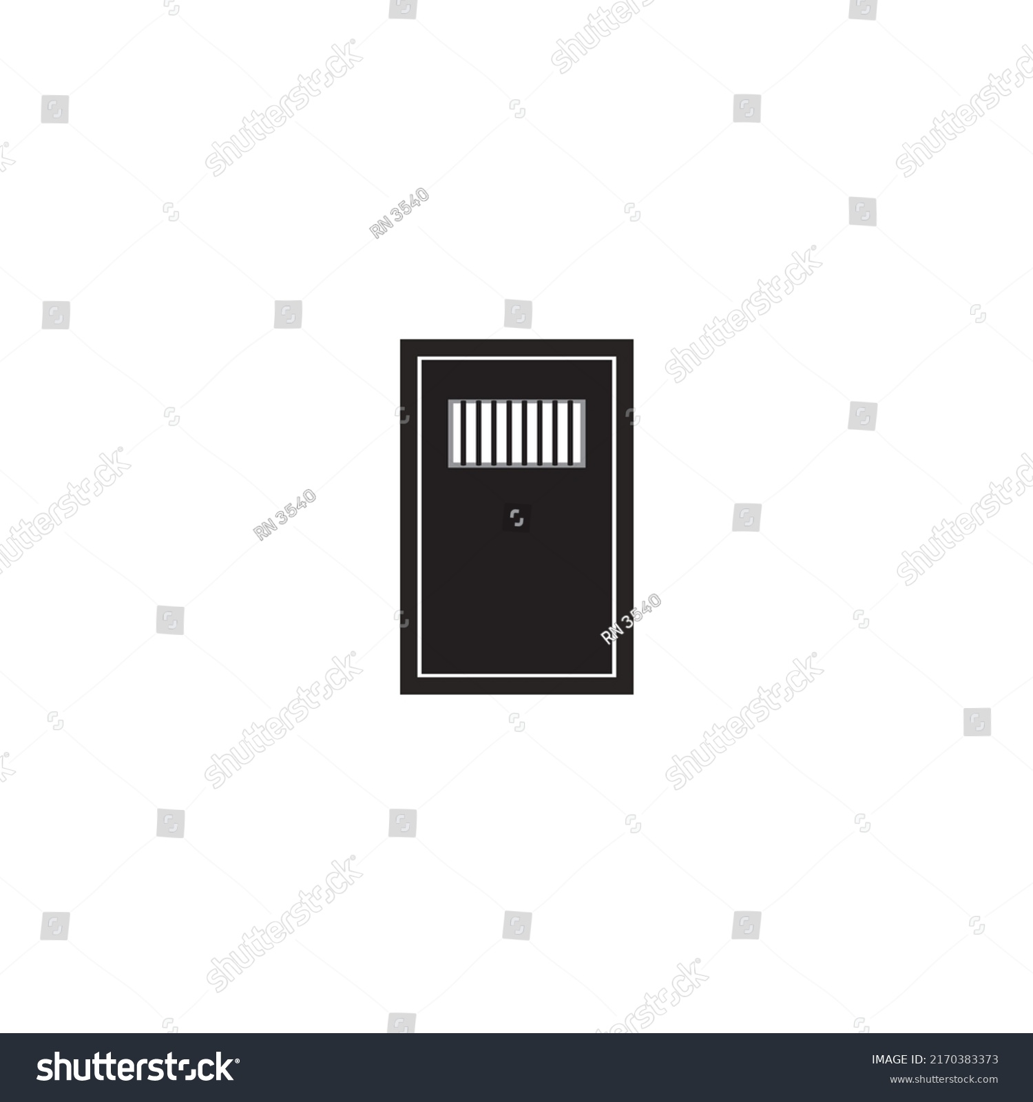 Prison Icon Vector Illustration Simple Design Stock Vector (Royalty ...