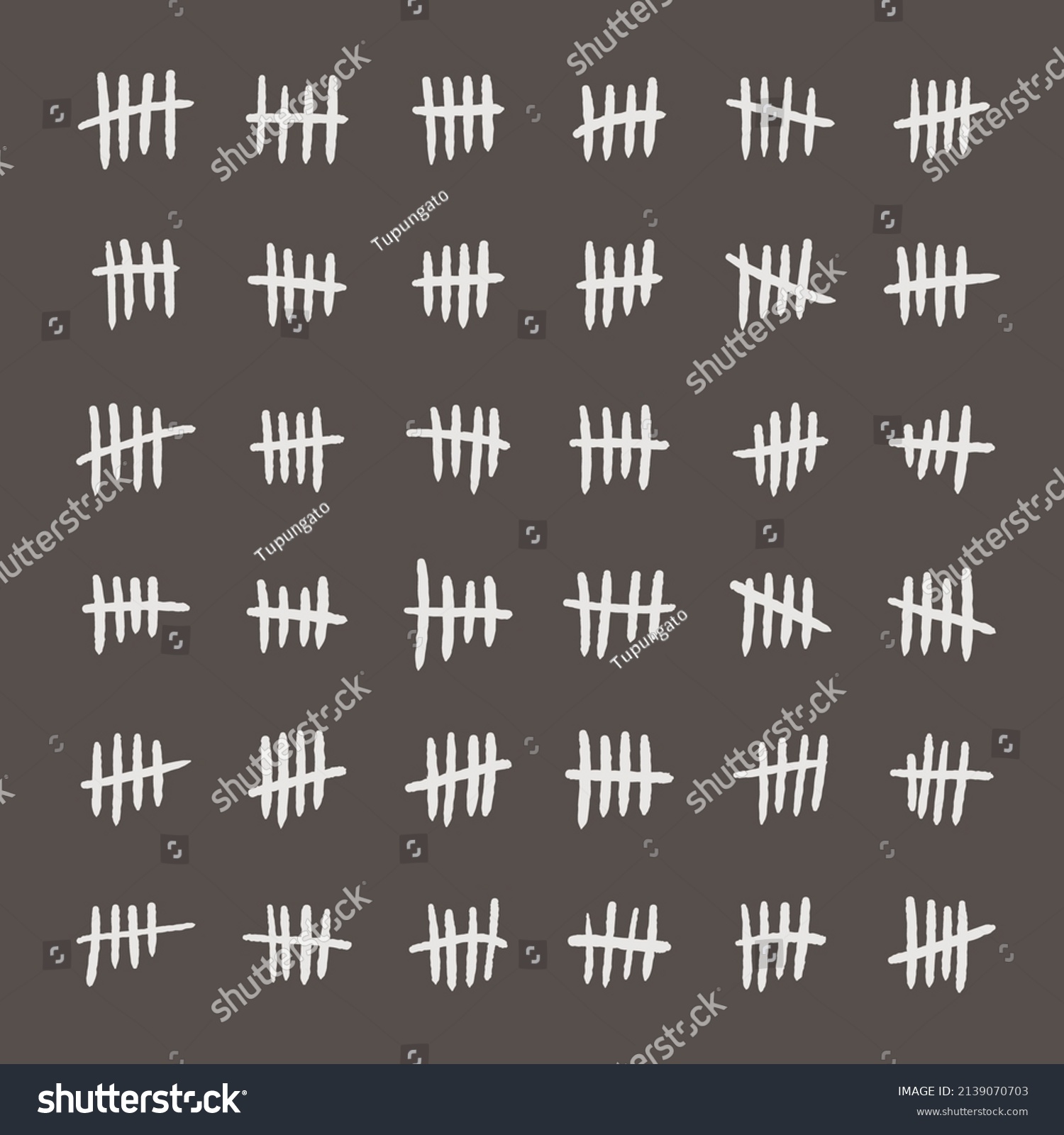 Prison Wall Counting Lines Vector Tally Stock Vector (Royalty Free ...