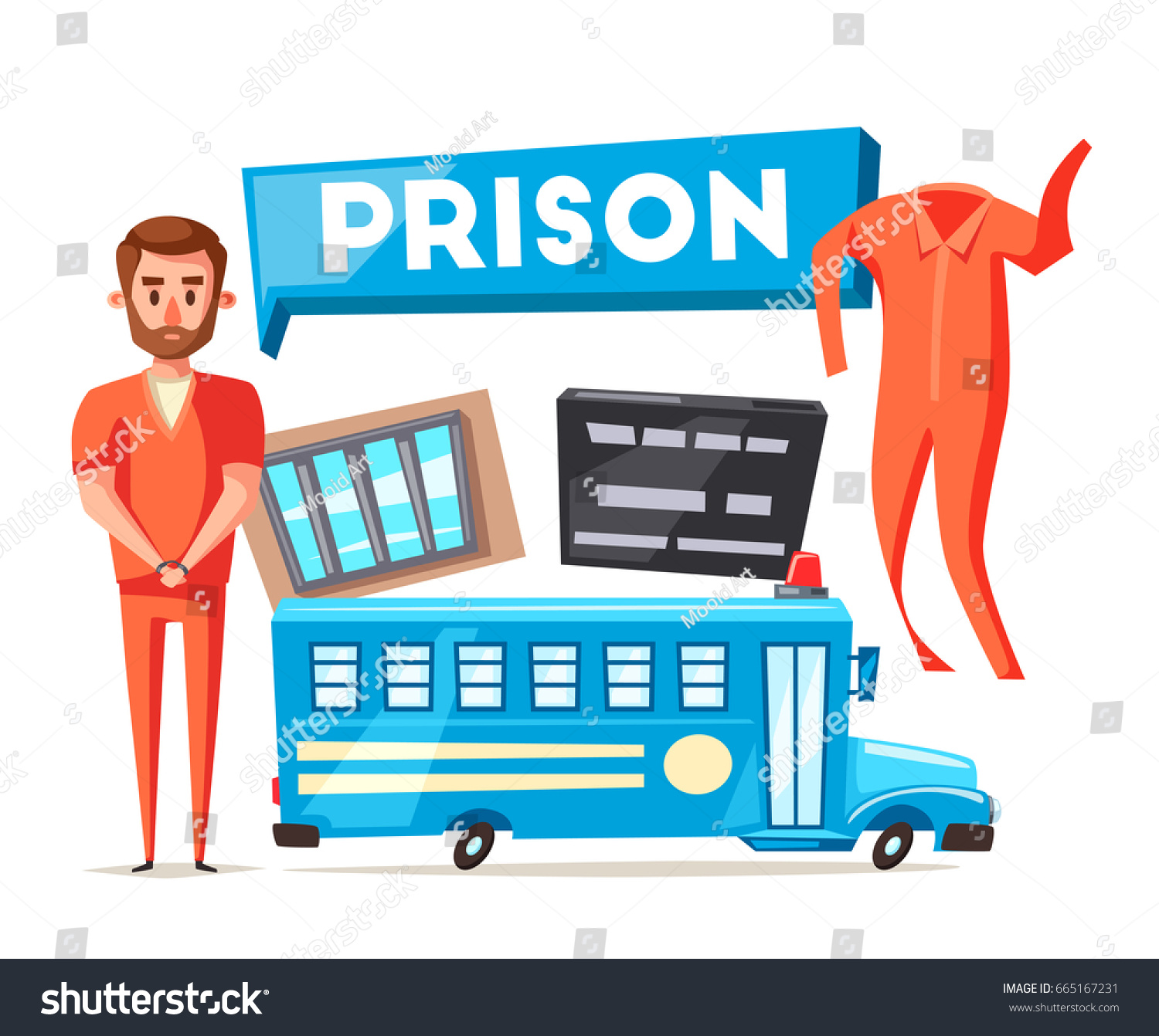 Prison Prisoner Character Design Cartoon Illustration Stock Vector ... Prison Prisoner Character Design Cartoon Illustration Stock Vector ...