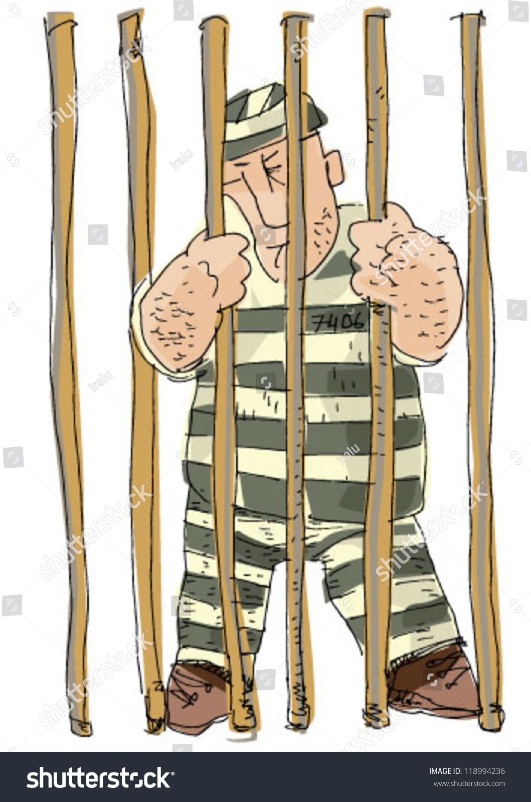 Prisoner Cartoon Stock Vector (Royalty Free) 118994236