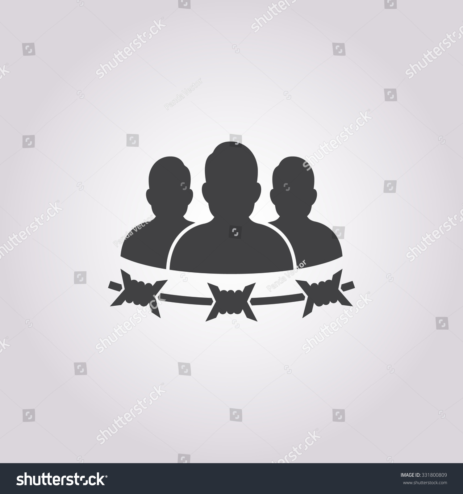 Prisoner Icon Stock Vector (Royalty Free) 331800809