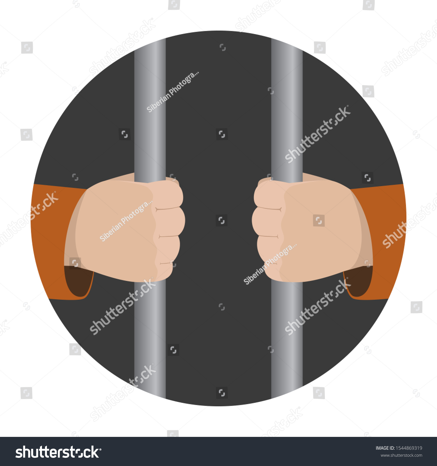 Prisoner Icon Prison Cell Symbol Vector: เวกเตอร์สต็อก (ปลอดค่า ...