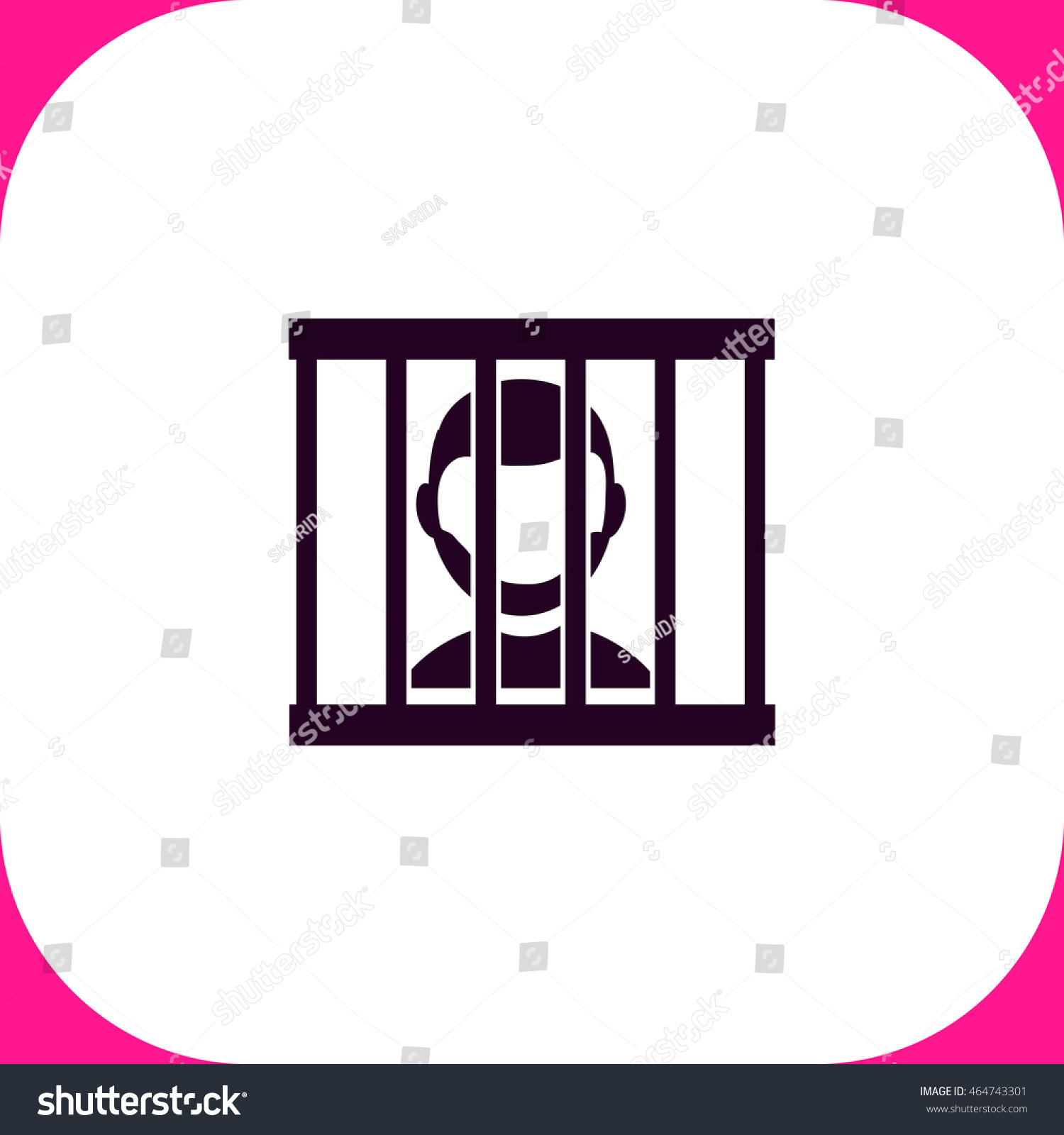 Prisoner Vector Icon On White Background Stock Vector (Royalty Free ...