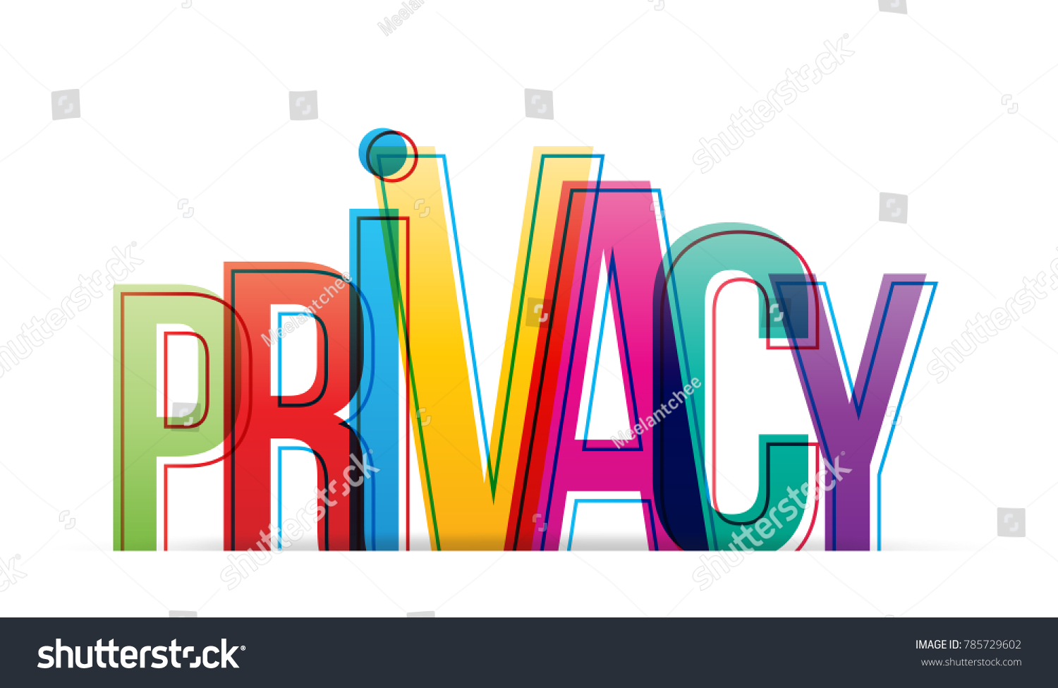 Privacy Word Concept Stock Vector (Royalty Free) 785729602 | Shutterstock