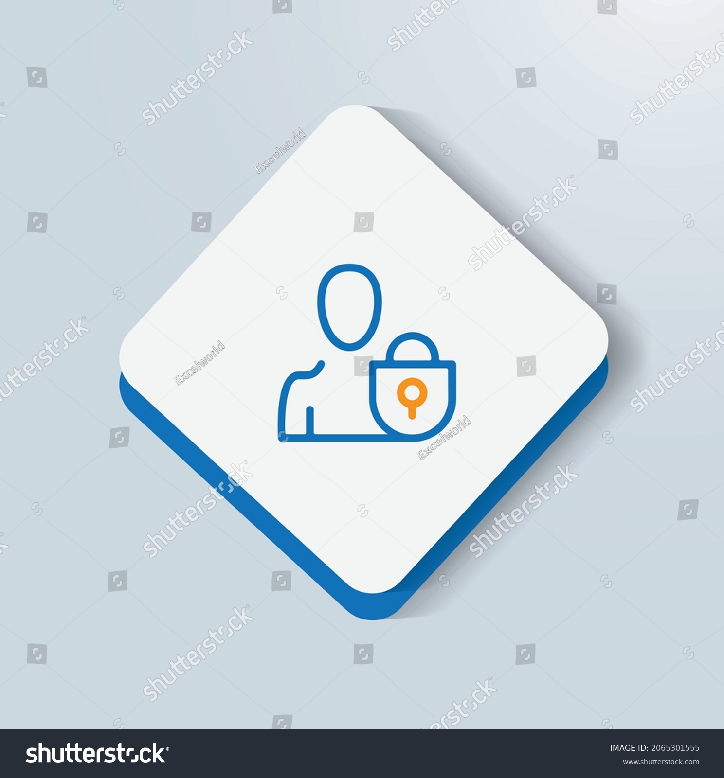 Privileged Credential Management Icon Vector Design Stock Vector ...