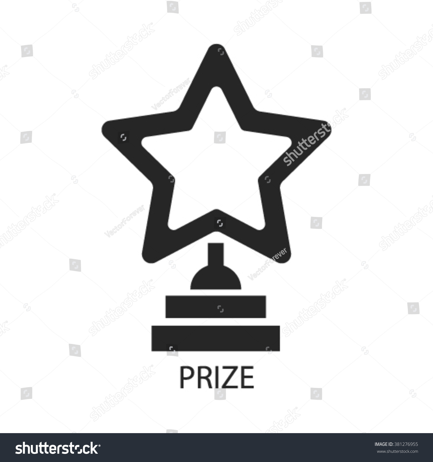 Prize Icon Stock Vector (Royalty Free) 381276955 - Shutterstock