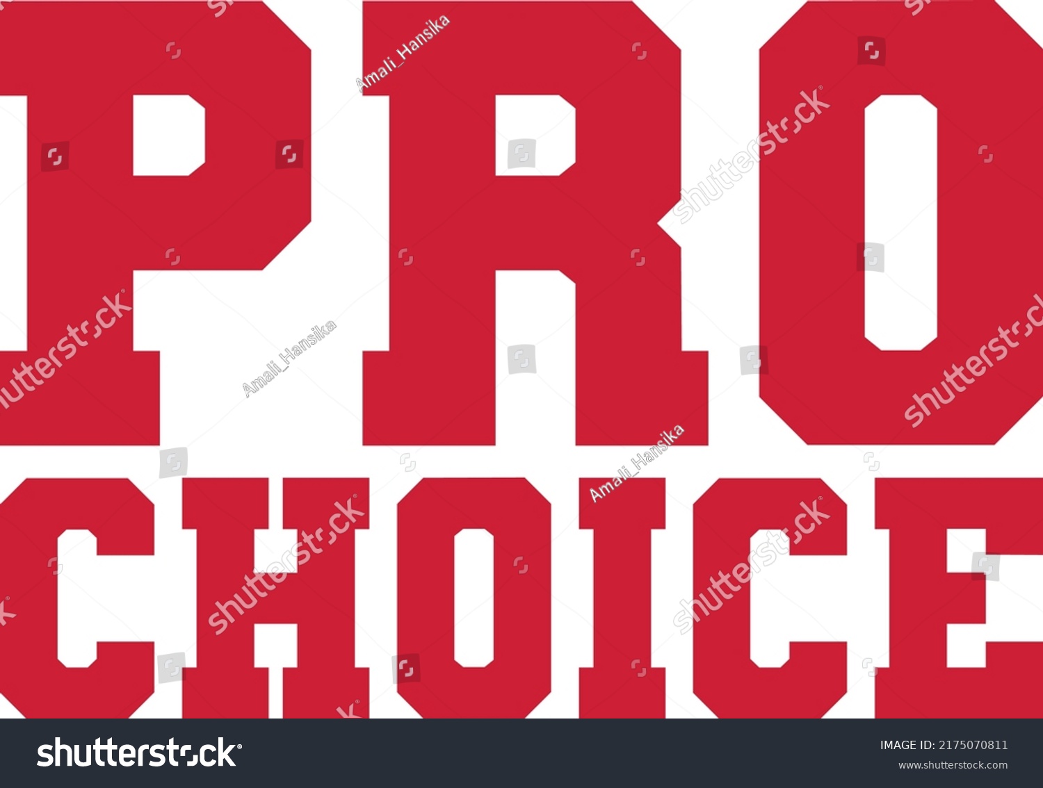 Pro Choice Letter Work Vector Letter Stock Vector (Royalty Free ...
