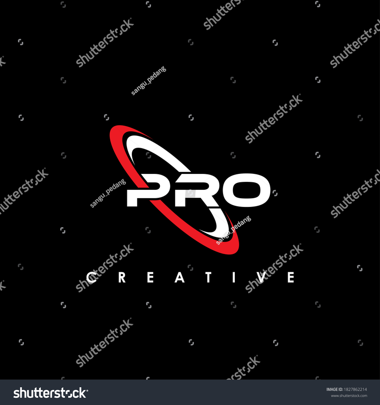 Pro Letter Initial Logo Design Template Stock Vector (Royalty Free ...