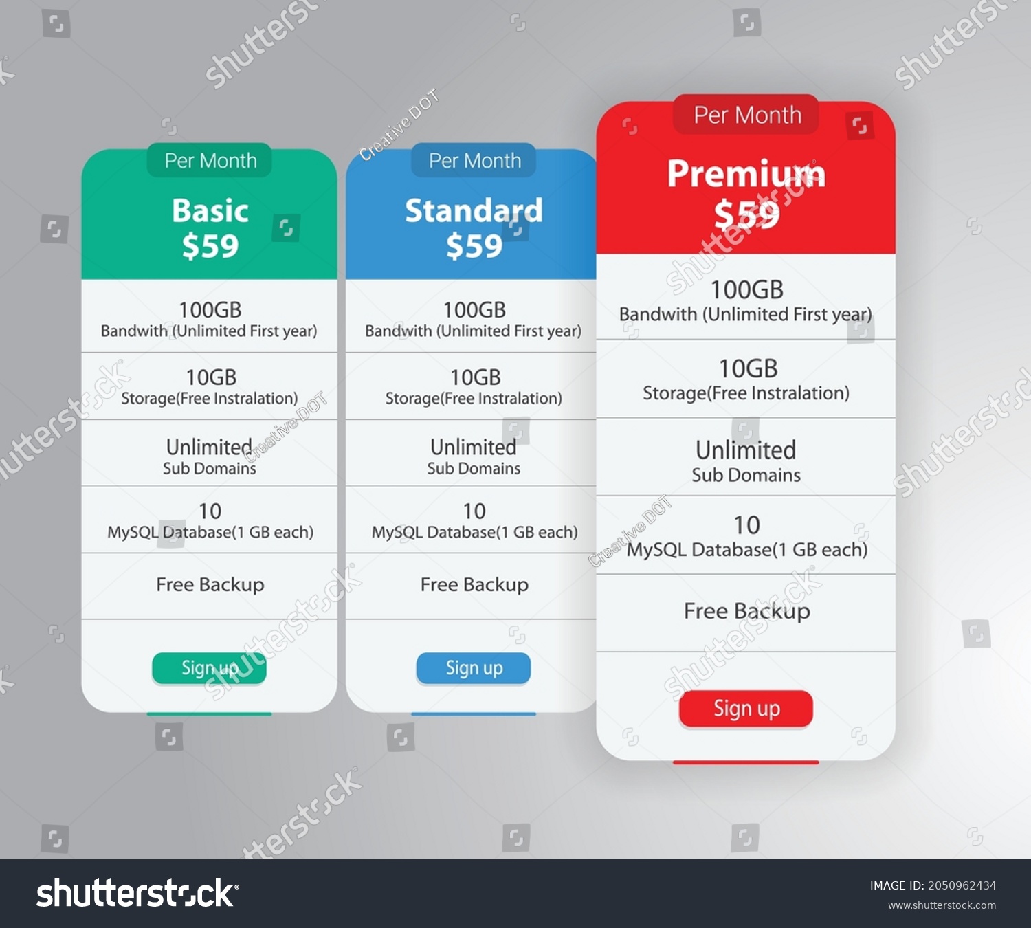 Pro Price List Vector Template Design Stock Vector (Royalty Free ...