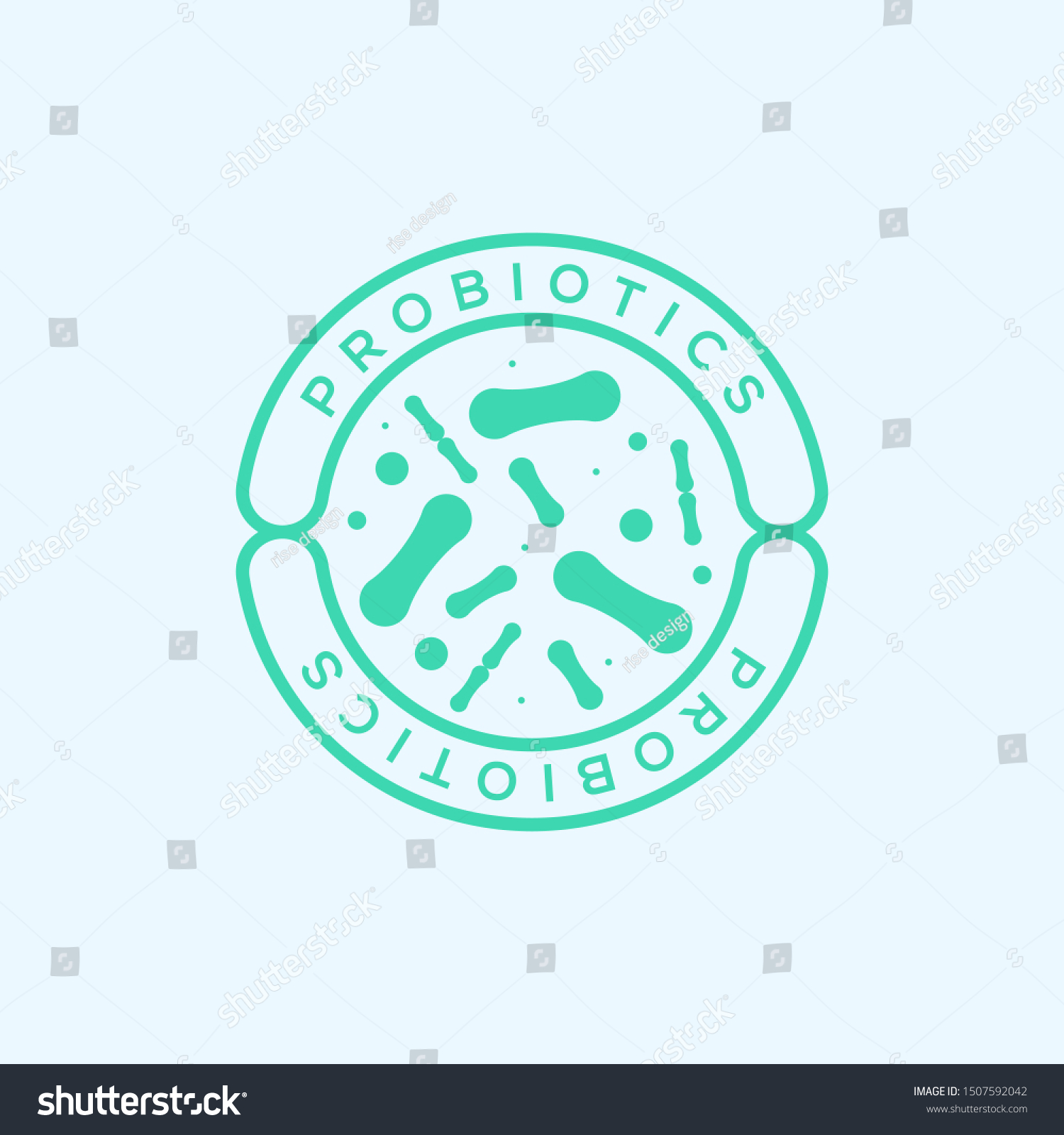 Probiotic Icon Logo Vector Illustration Stock Vector (Royalty Free ...