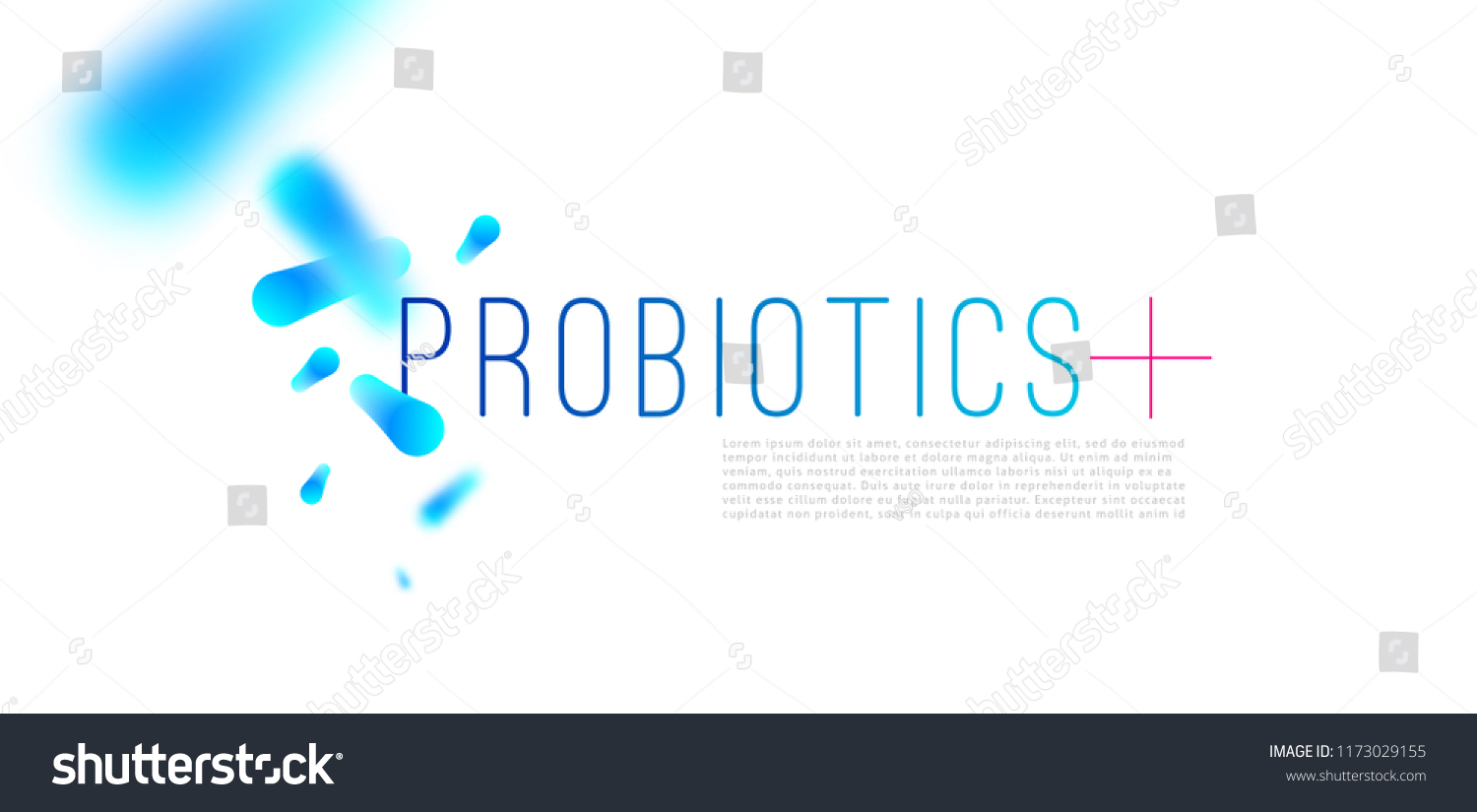 Probiotics Bacteria Vector Design Concept Design Stock Vector Royalty