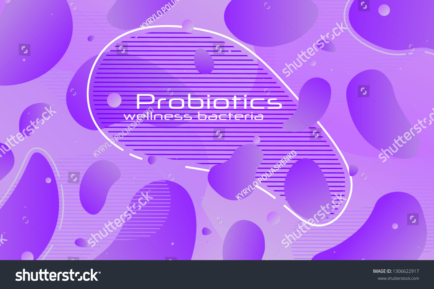 Probiotics Bacteria Vector Design Lactobacillus Vector Stock Vector