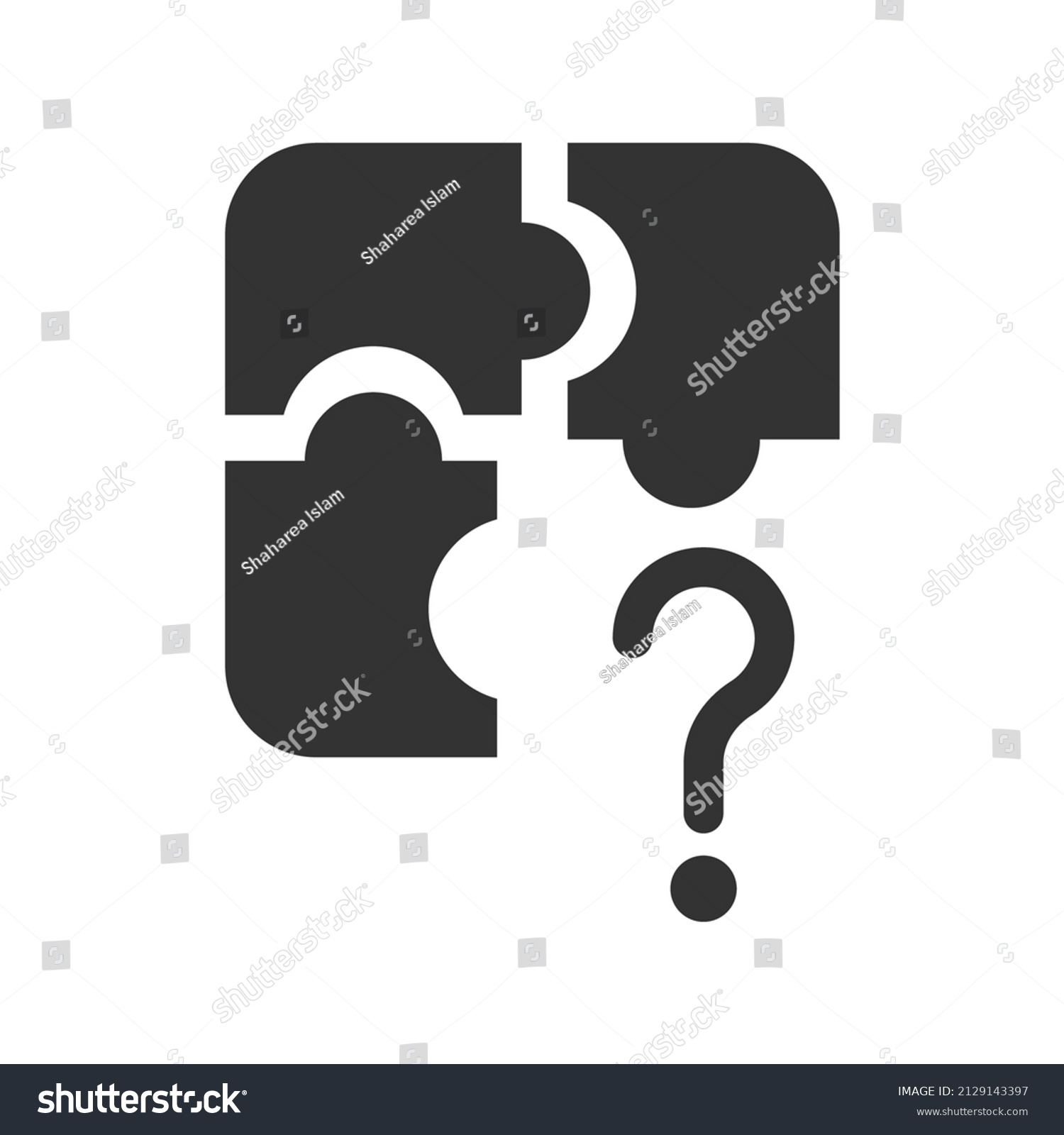 Problem Confusion Icon Vector Graphics Stock Vector (Royalty Free ...