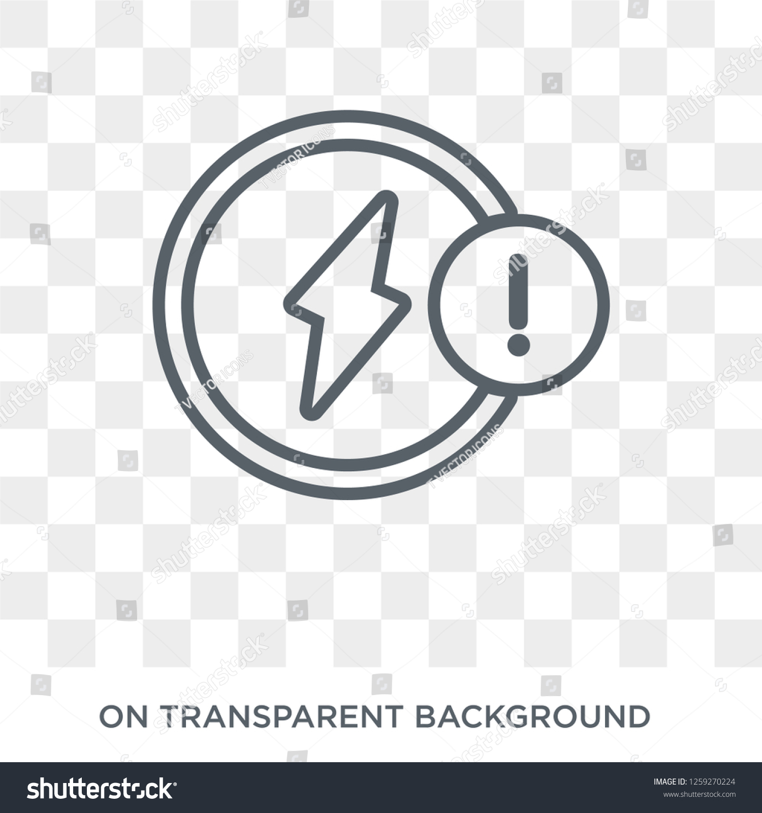 Problem Electric Icon Trendy Flat Vector Stock Vector (Royalty Free ...